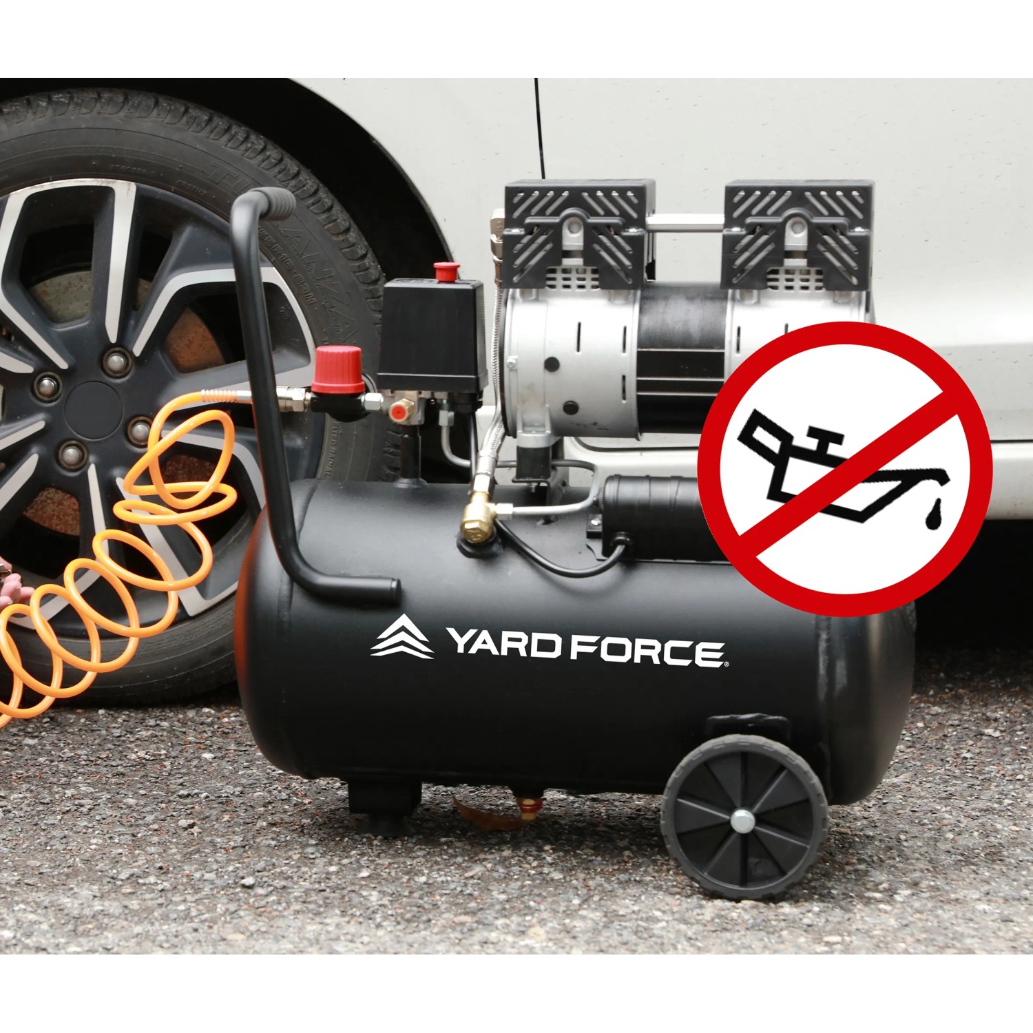 Yard Force Leisekompressor EX ARC24 max. 8 Bar Betriebsdruck 750 W ...