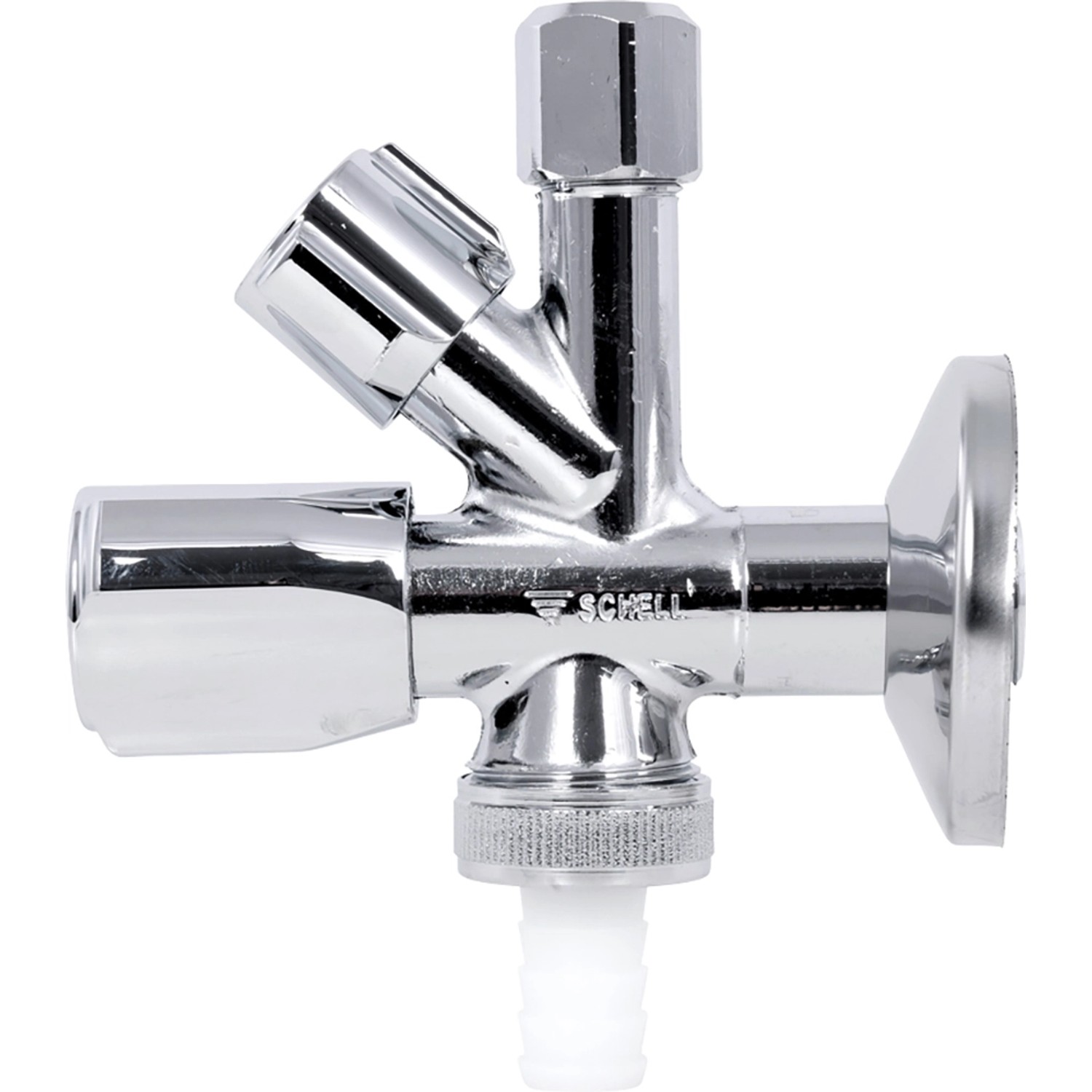 Schell Geräte-Kombi-Eckventil 13 mm (1/2") aus Messing-verchromt kaufen bei OBI