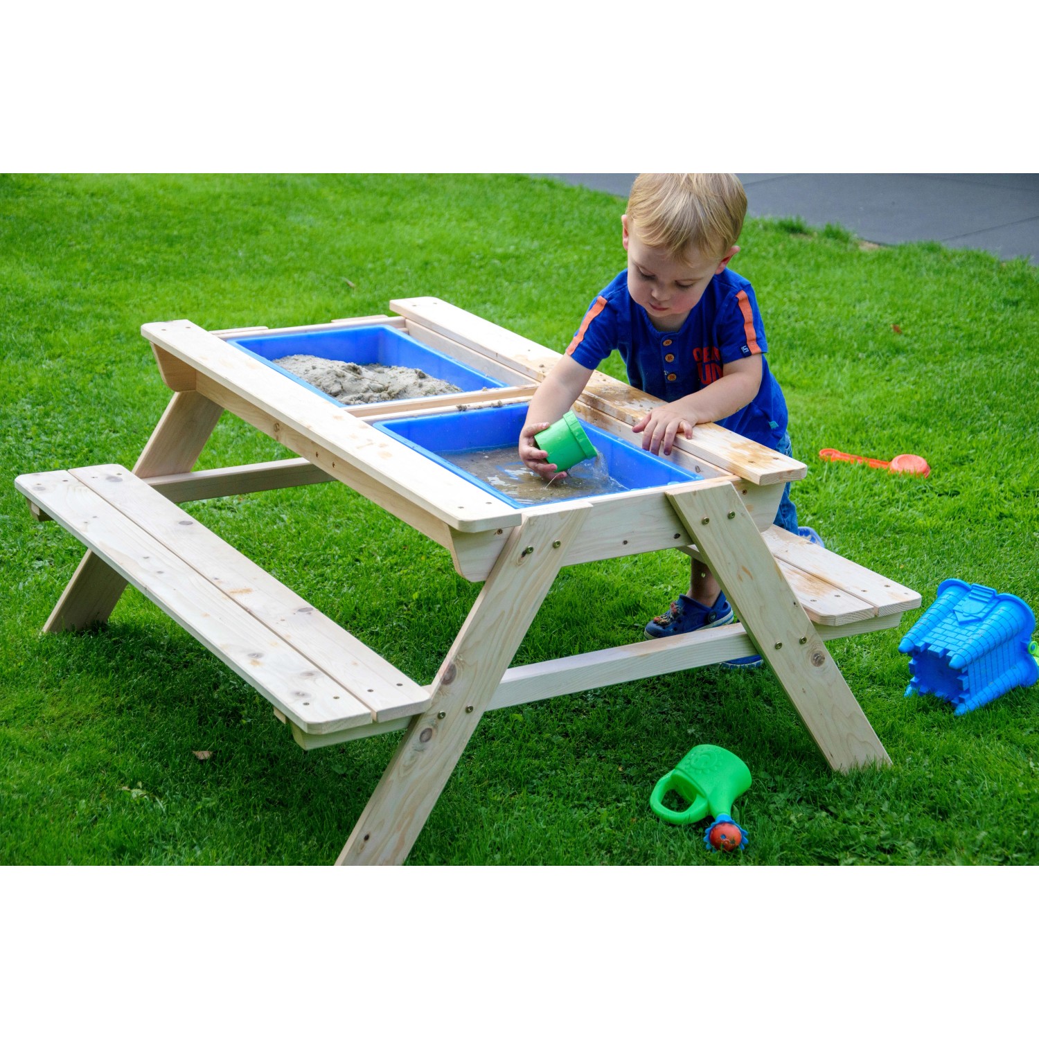 Dobar Kinderspieltisch mit blauer Matschbox FSC® kaufen bei OBI