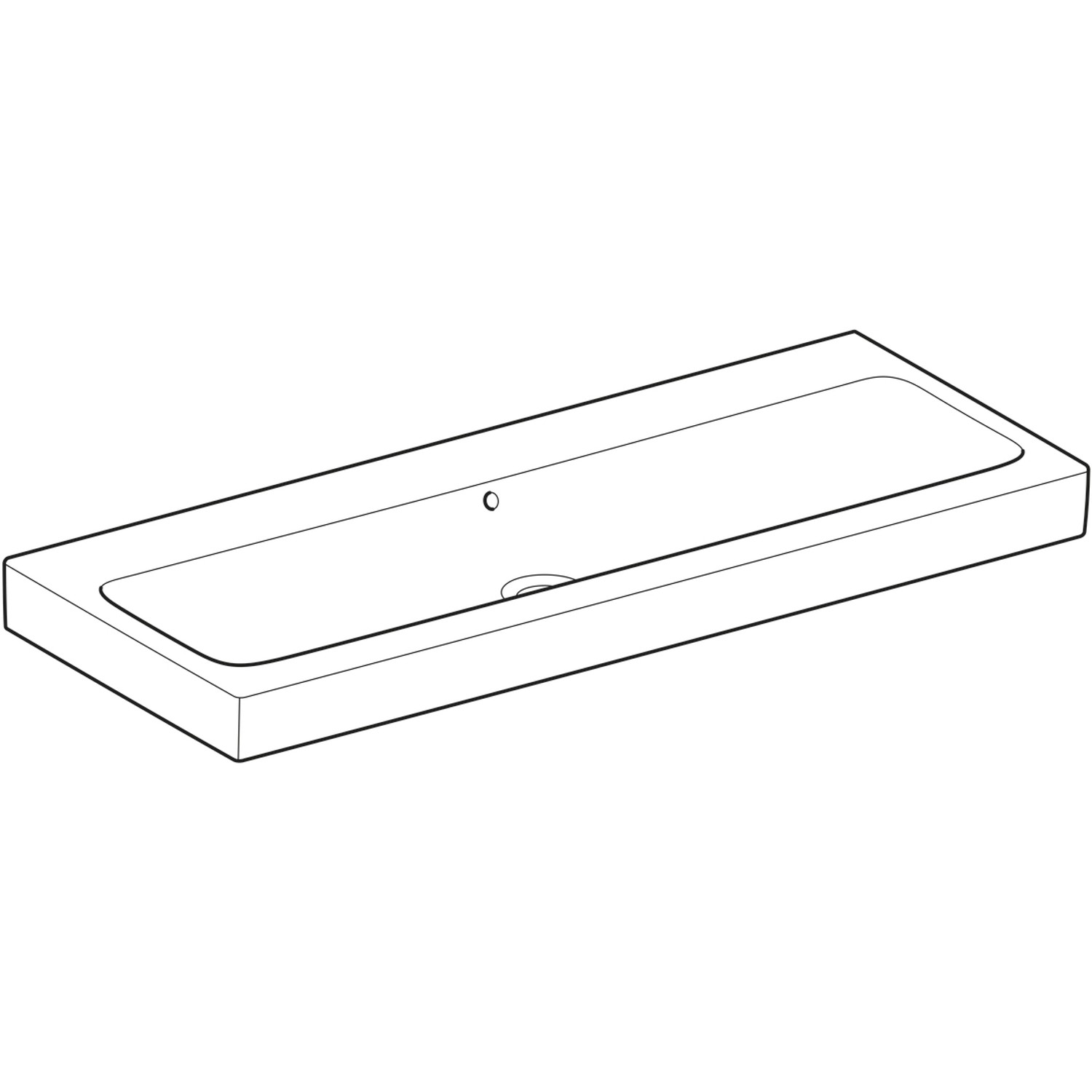 Geberit Waschbecken iCon 120 cm Weiß kaufen bei OBI