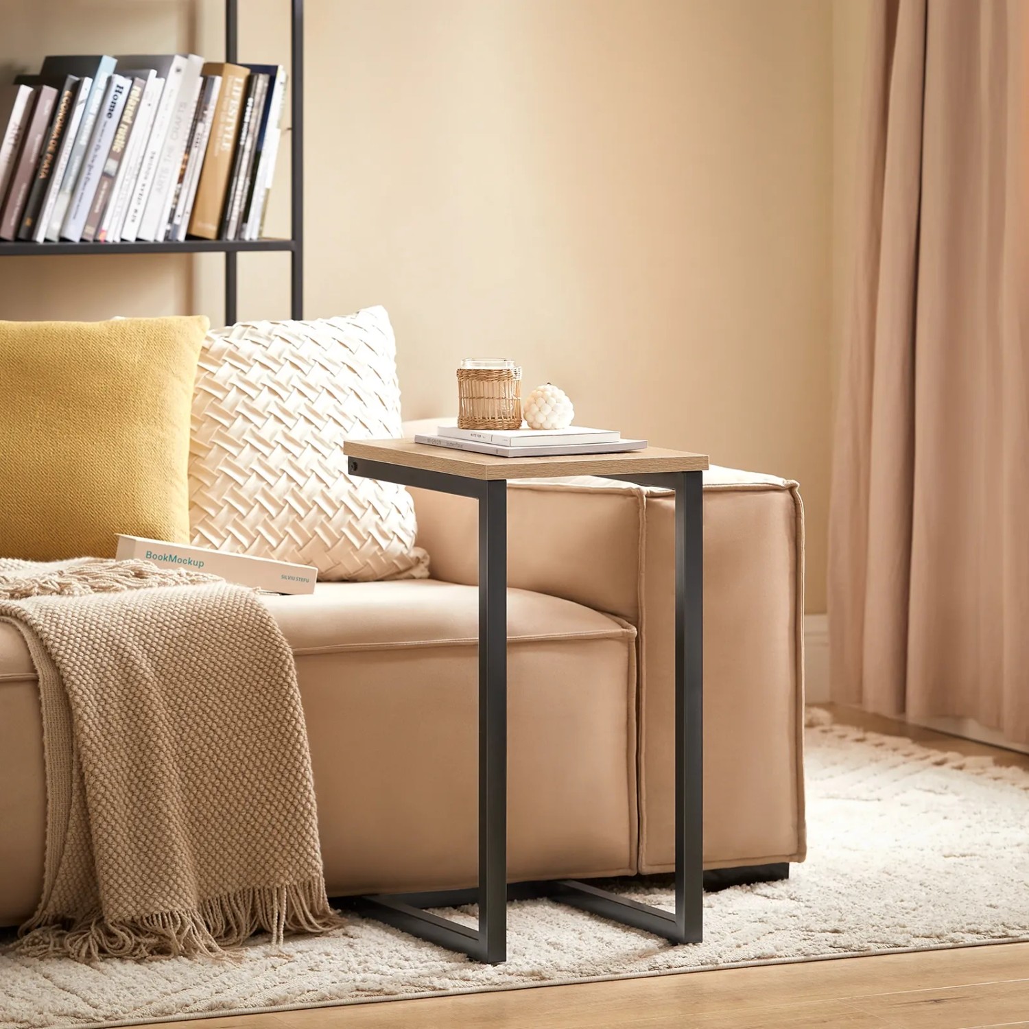 SoBuy Sofatisch C-Form FBT44-N Natur kaufen bei OBI