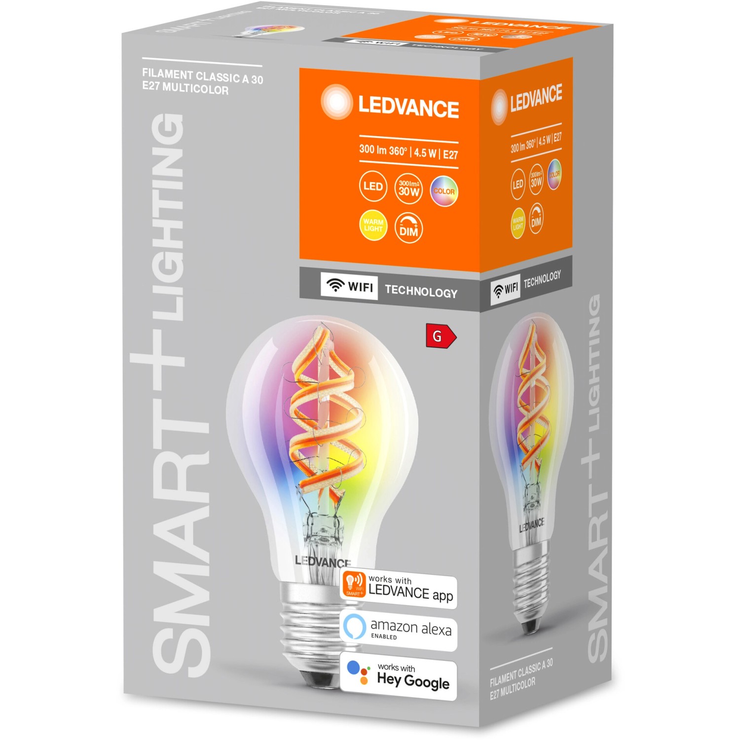 Ledvance Smart+ Leuchtmittel Wifi Filament Classic RGBW E27/4,5 W Klar kaufen bei OBI