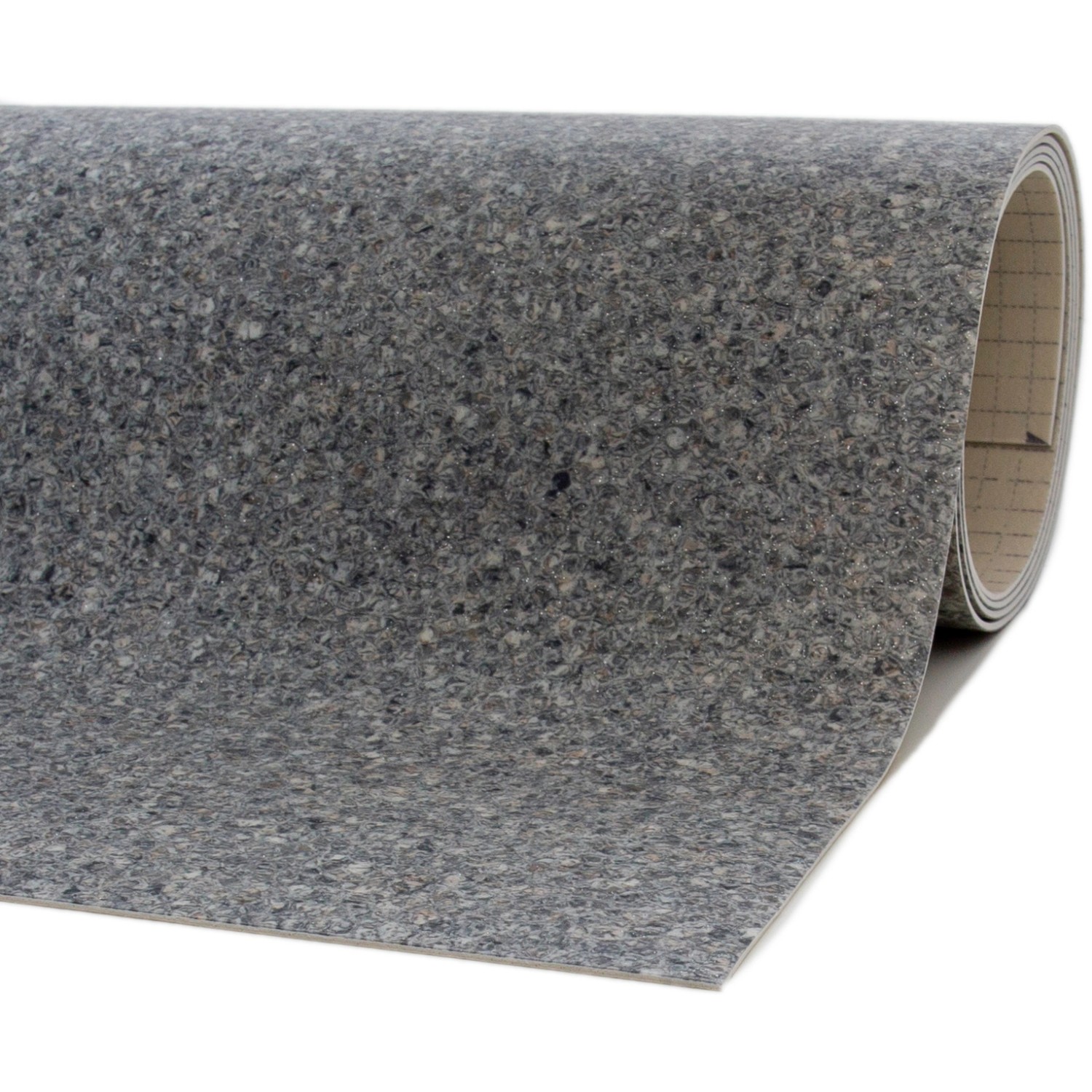 Andiamo PVC Bodenbelag Glare gesprenkelt Hellgrau Meterware Breite: 400 ...