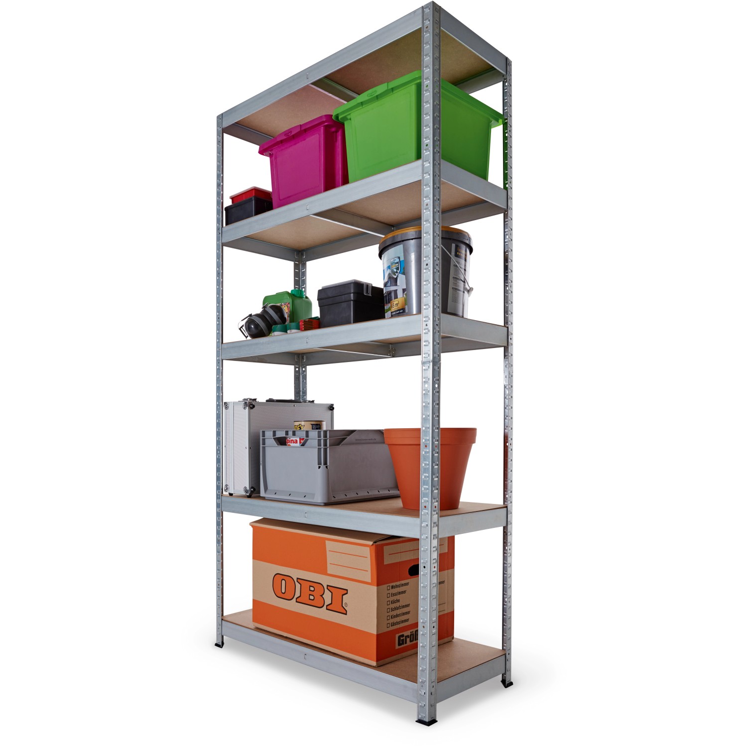 Metall-Schwerlastregal Verzinkt 180 cm x 90 cm x 40 cm kaufen bei OBI