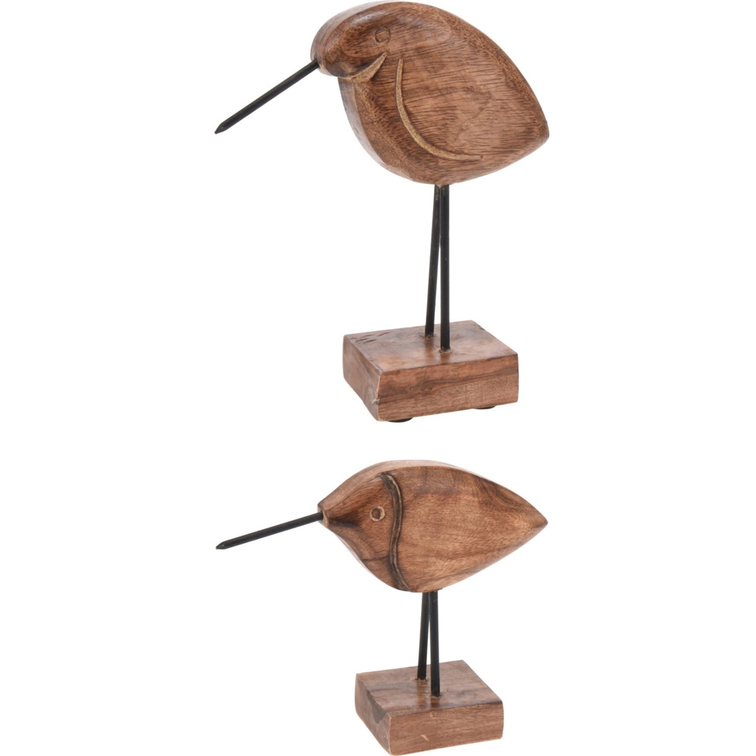 Deko Vogel Holz 2-fach sortiert 20 cm x 15 cm x 5,5 cm Natur kaufen bei OBI