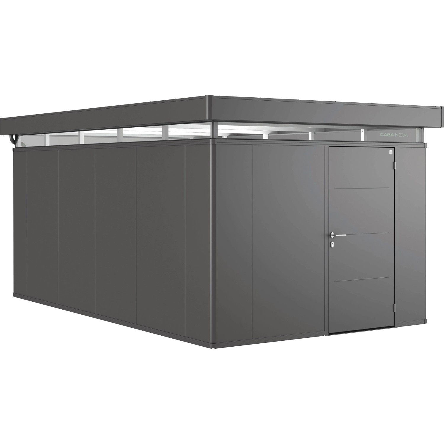 Biohort Nebengebäude CasaNova 3 x 5 Grau-Metallic Tür rechts kaufen bei OBI