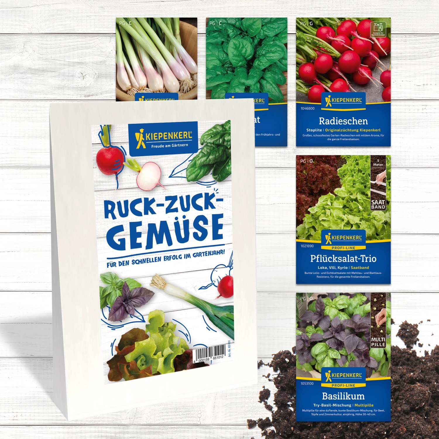 Gemüsesamen-Set 'Ruck-Zuck-Gemüse, für den schnellen Erfolg im Garten ...