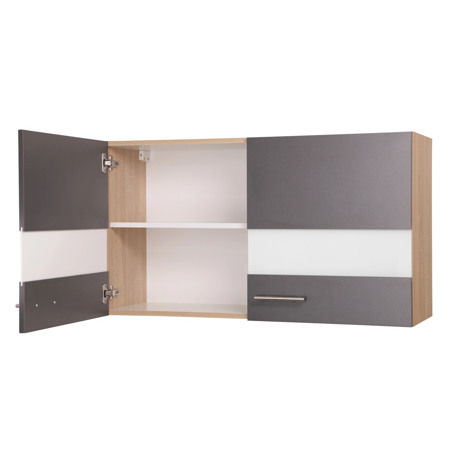 Respekta Küchen-Oberschrank Merle 100 cm Grau kaufen bei OBI