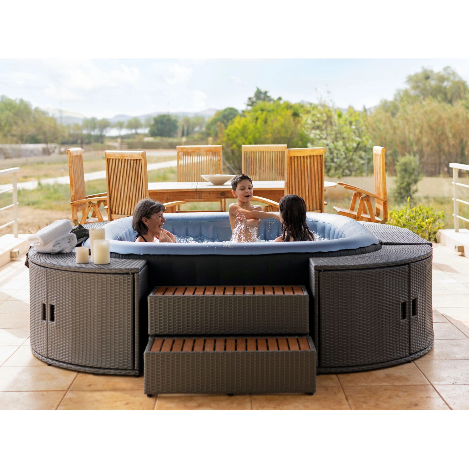 MSpa Comfort Whirlpool mit Hydromassage Tekapo AirJet kaufen bei OBI