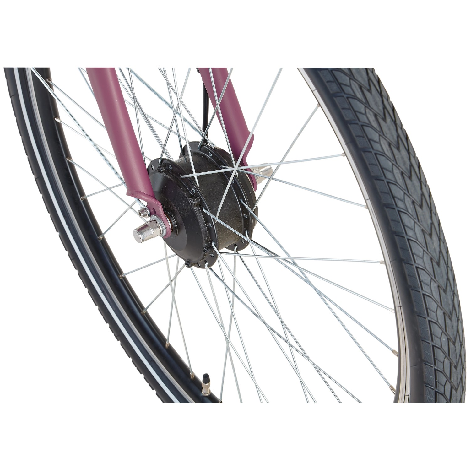 Prophete Damen E-Bike 28 Zoll Lila Tiefeinsteiger 7-Gang Nabenschaltung ...