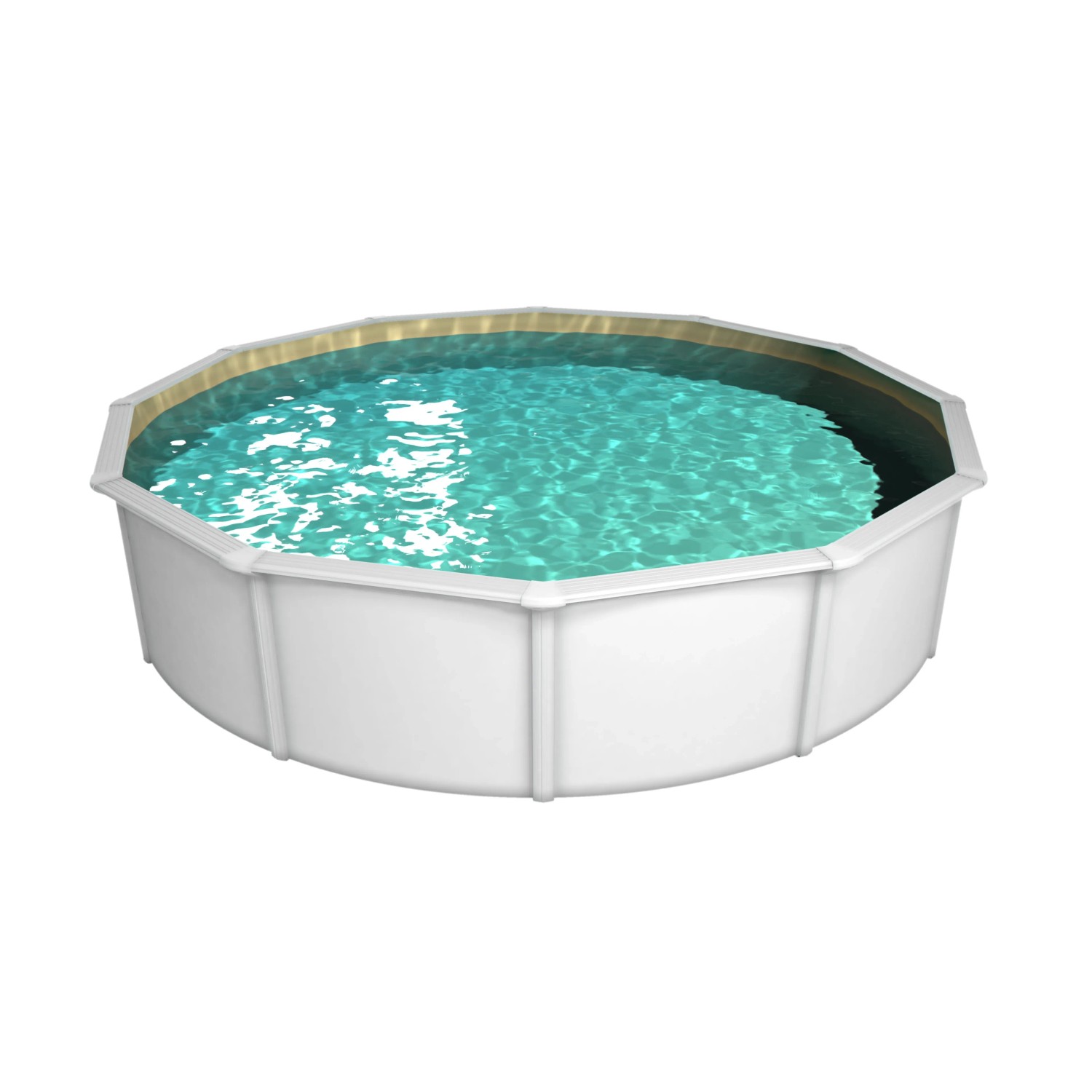 Steinbach Stahlwandpool-Set Nuovo de Luxe II Ø 460 cm x 120 cm Weiß ...