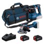 Bosch Professional Combi-Set Bohrhammer GBH 18V-22 + Winkelschleifer ...