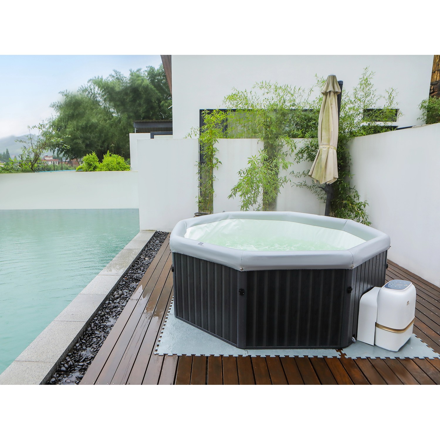 Mspa Frame Whirlpool mit Hydromassage Tuscany AirJet kaufen bei OBI