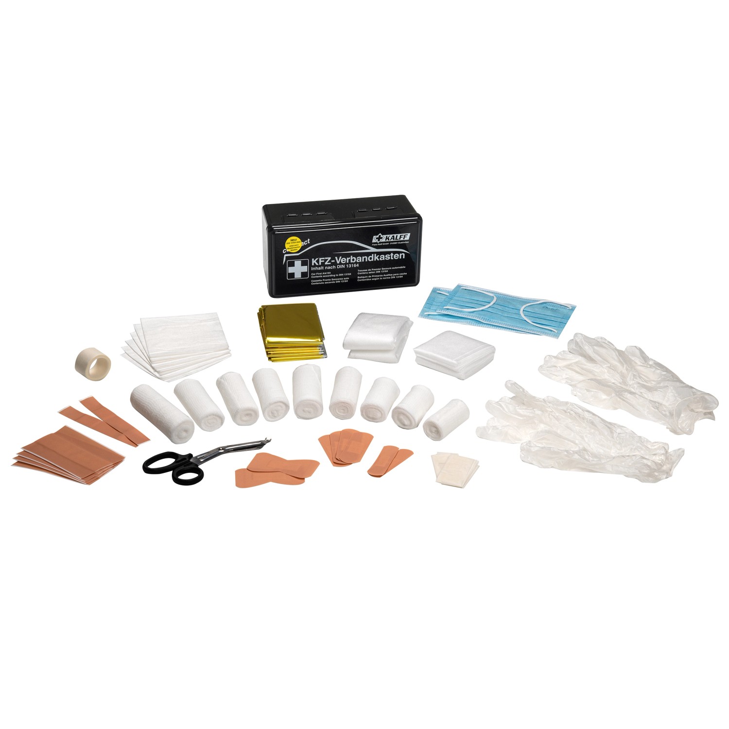 Kalff Kfz-Verbandkasten Compact DIN 13164:2022 Erste-Hilfe-Set kaufen ...