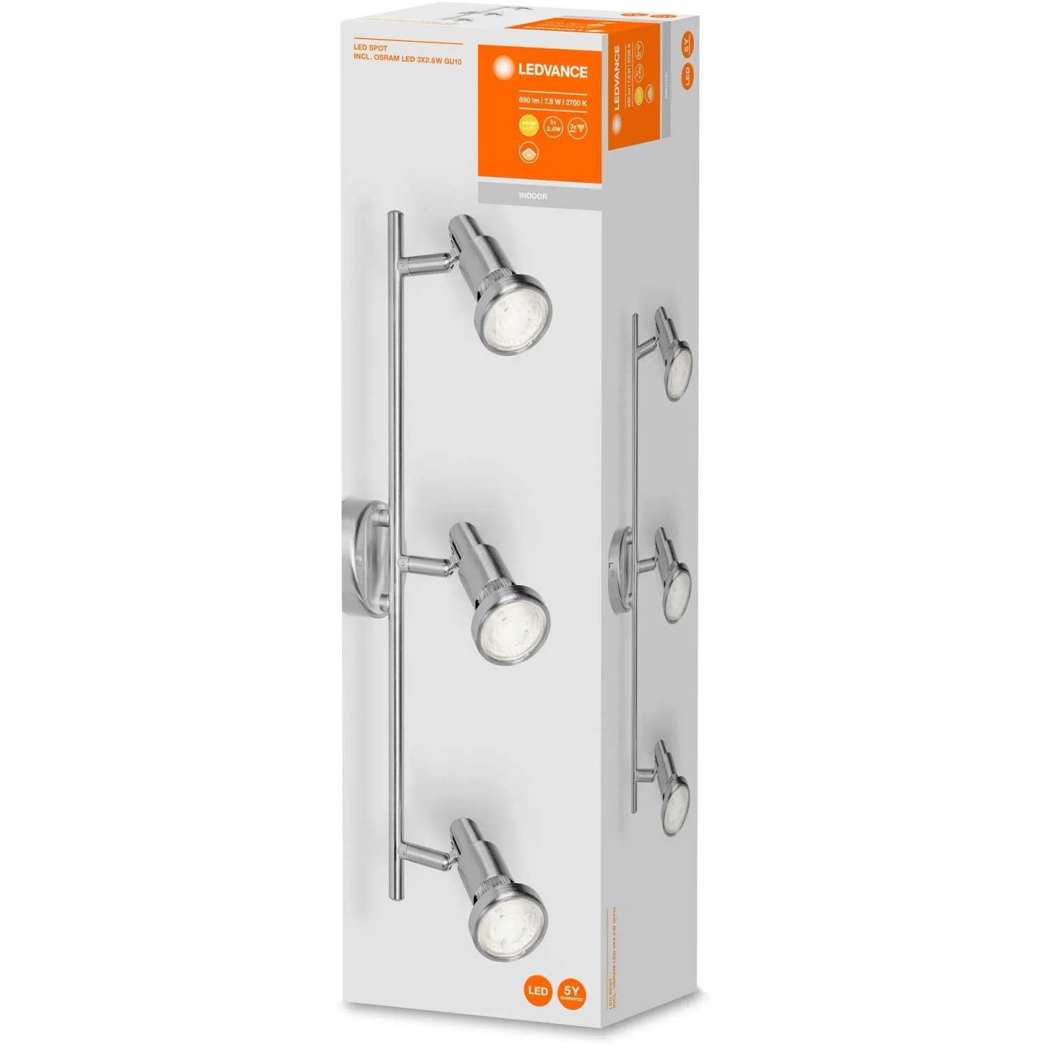Ledvance LED-Spot 3-flammig Silber 17 cm kaufen bei OBI