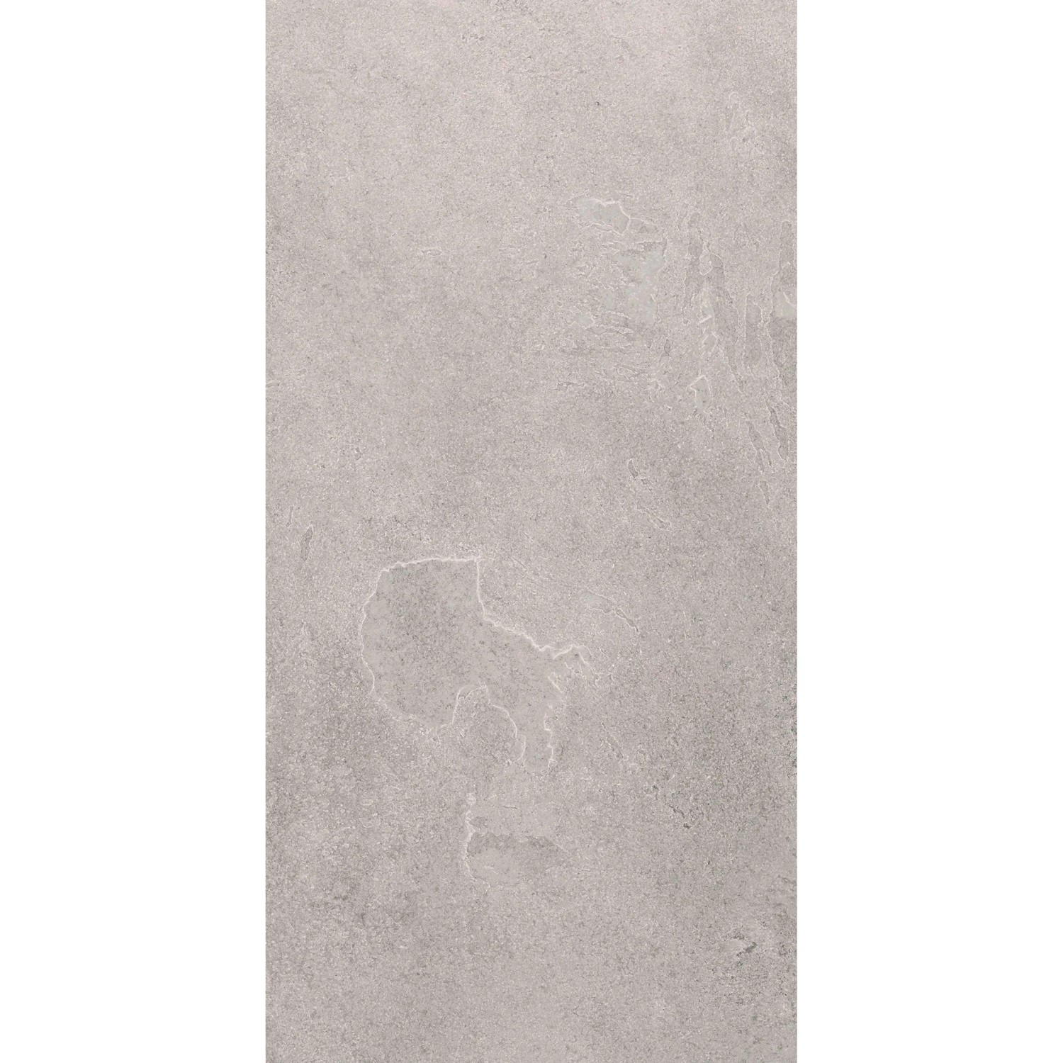 Interplan Bodenfliesen Feinsteinzeug Mare Grau Glasiert Matt 60 cm x 30 ...
