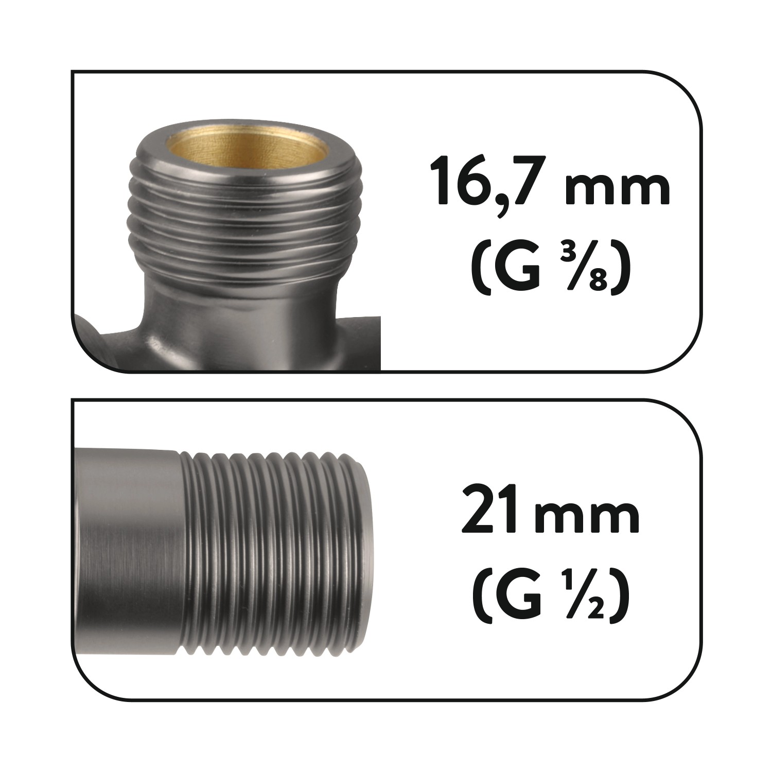 baliv Eckventil EV-3470 Gun Metal kaufen bei OBI