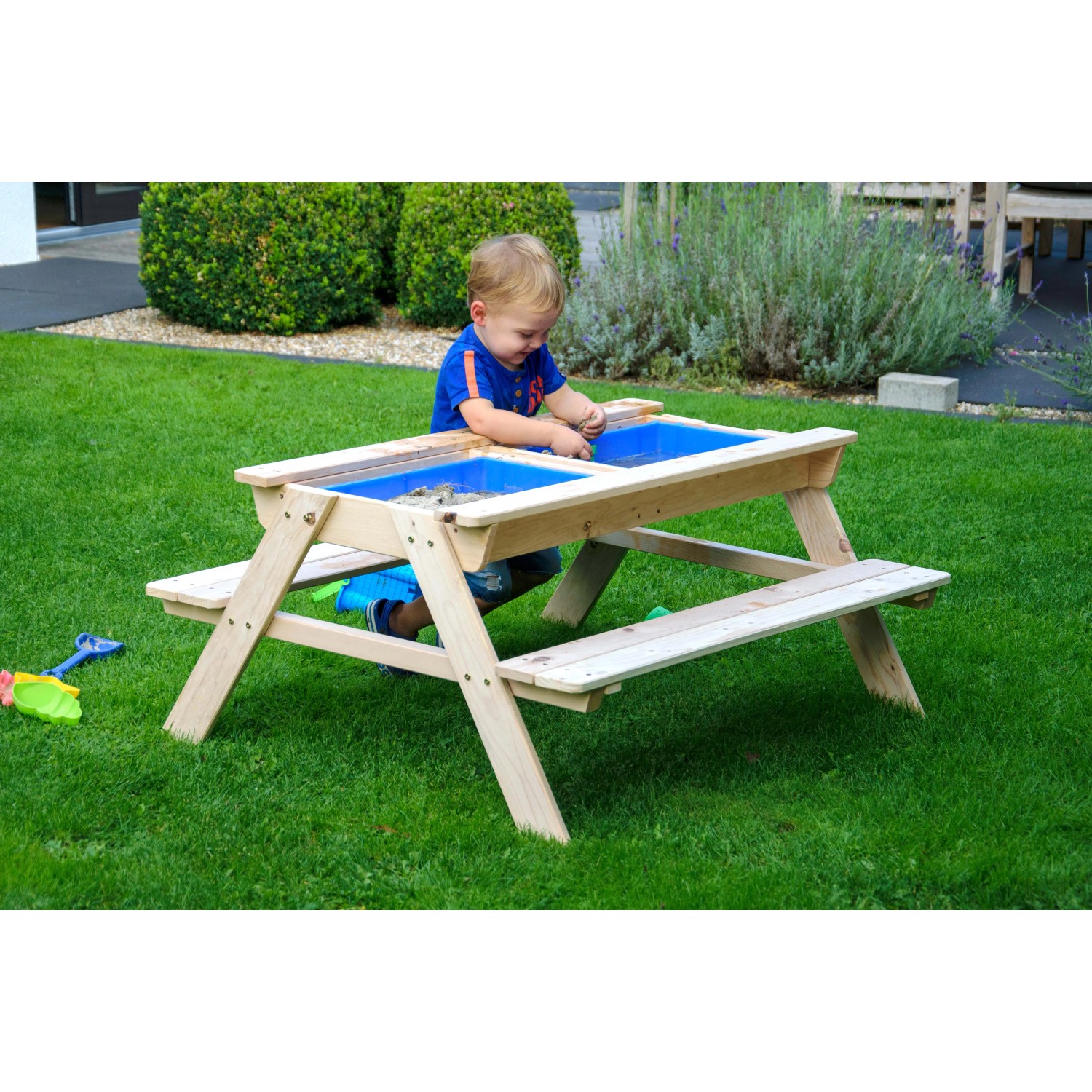 Dobar Kinderspieltisch mit blauer Matschbox FSC® kaufen bei OBI