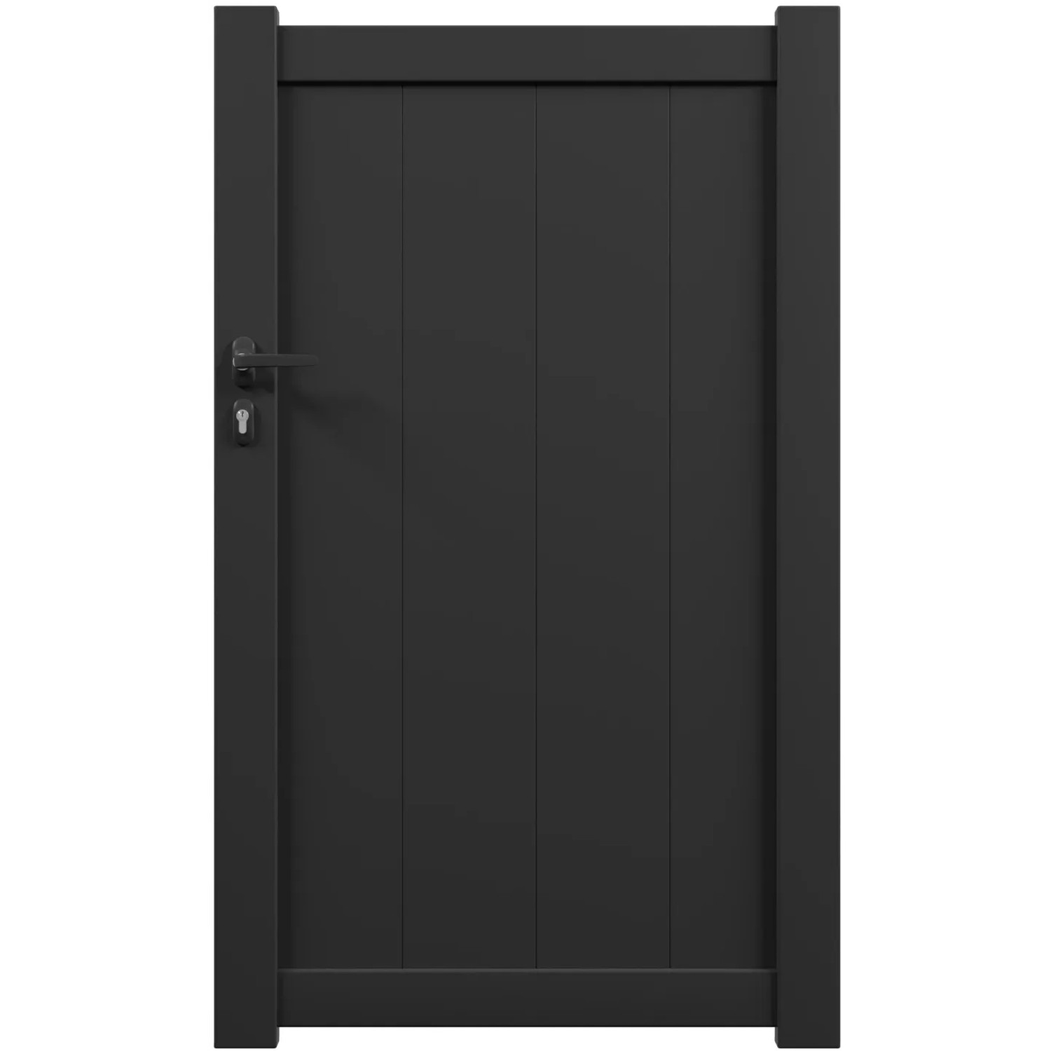 Gartentor Metall Anthrazit 180 Cm Hoch
