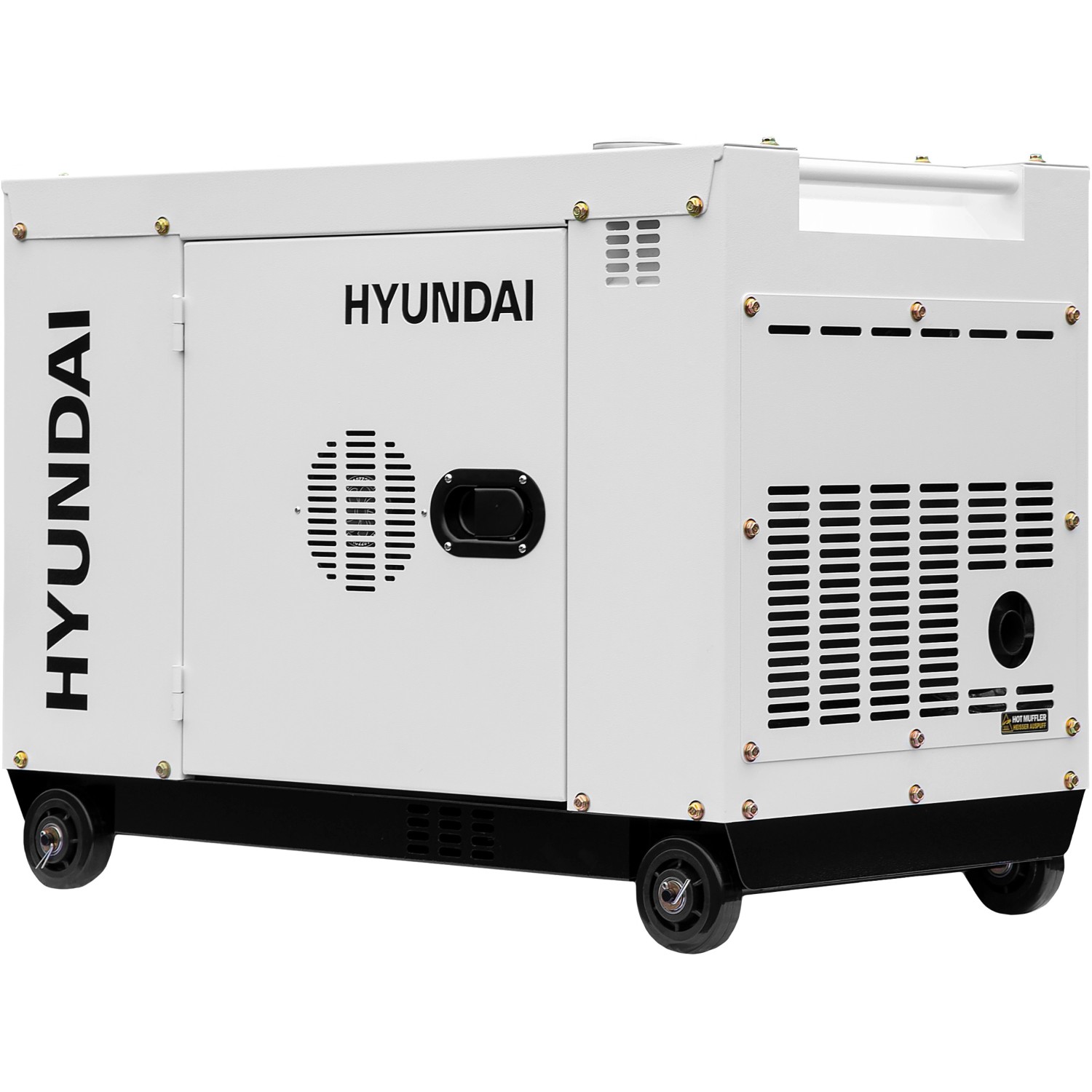 Hyundai Silent Diesel-Generator DHY8600SE DE mit 12 PS Motor und 6.5 kW ...