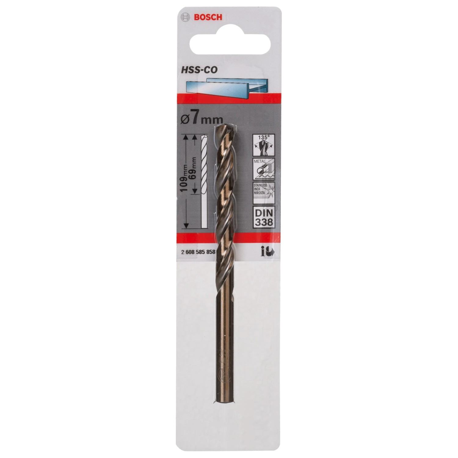 Bosch HSS-Co Metallbohrer Ø 7 mm x 69 mm x 109 mm kaufen bei OBI
