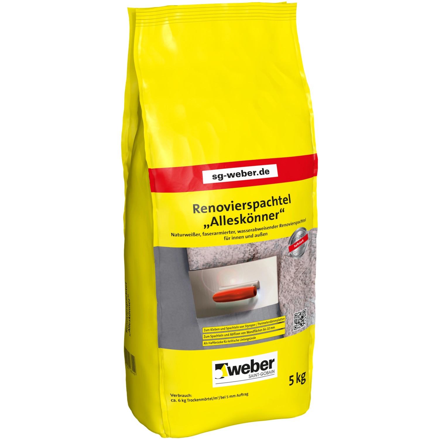 Weber Renovierspachtel Alleskönner Filzputz/Feinputz 5 kg kaufen bei OBI