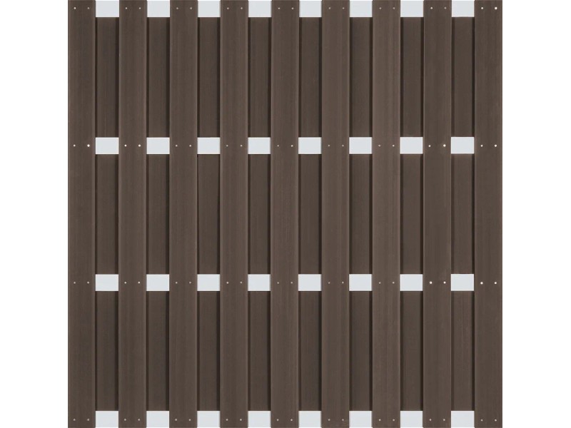 Elephant WPC Zaun Grace Line Braun 180 cm x 180 cm x 3,3 cm kaufen bei OBI