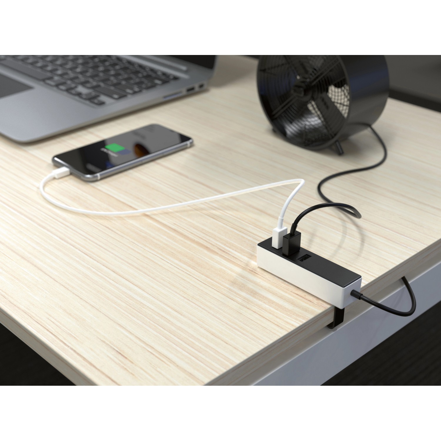 3-in-1-USB Adapter Ladegerät Weiß-Grau 94 mm x 22 mm kaufen bei OBI