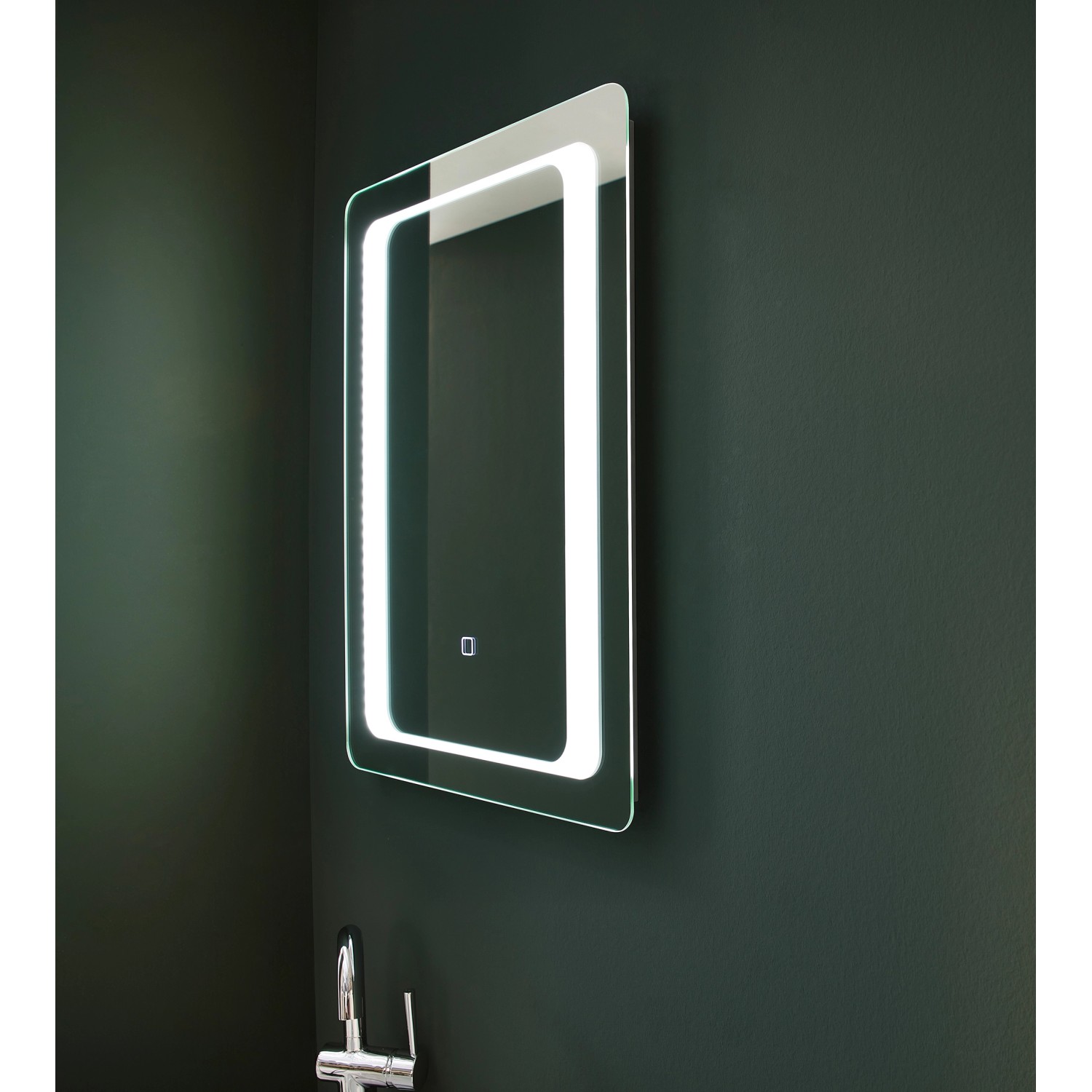 Pelipal Badezimmerspiegel mit LED Serie 6915 Aluminium Matt 50 cm ...