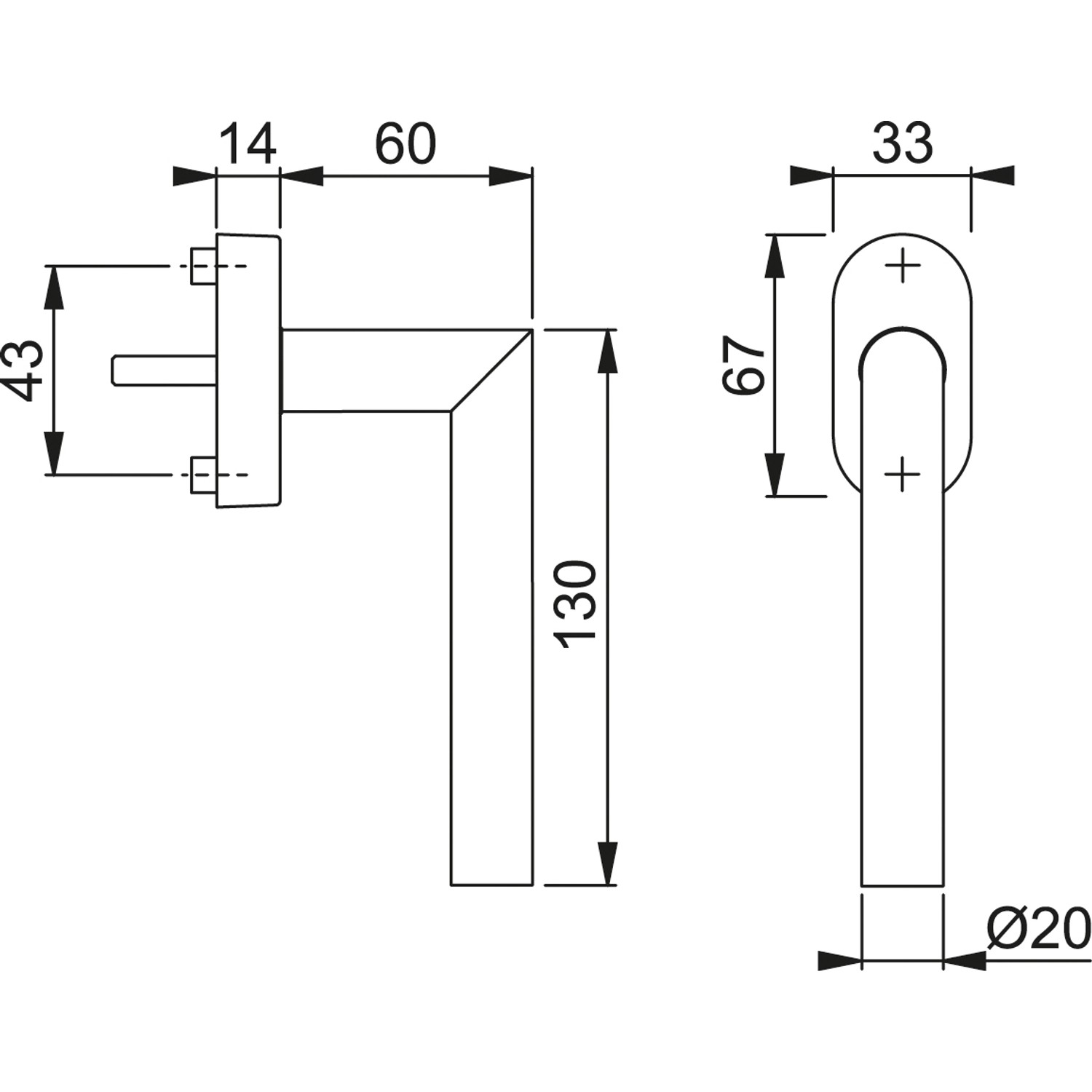 AnsaPro Fenstergriff - Dreh/Kipp Hudson Edelstahl Schwarz kaufen bei OBI