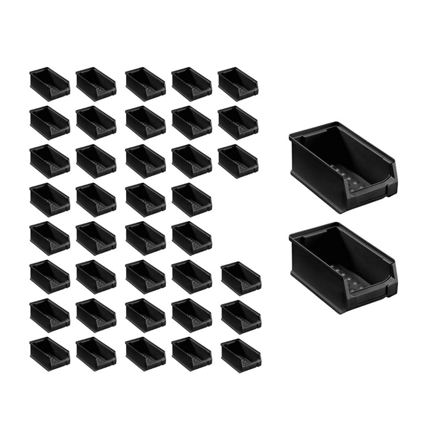 PROREGAL SuperSparSet 40x Leitfähige Sichtlagerbox 2,0 HxBxT 7,5 x 10 x ...