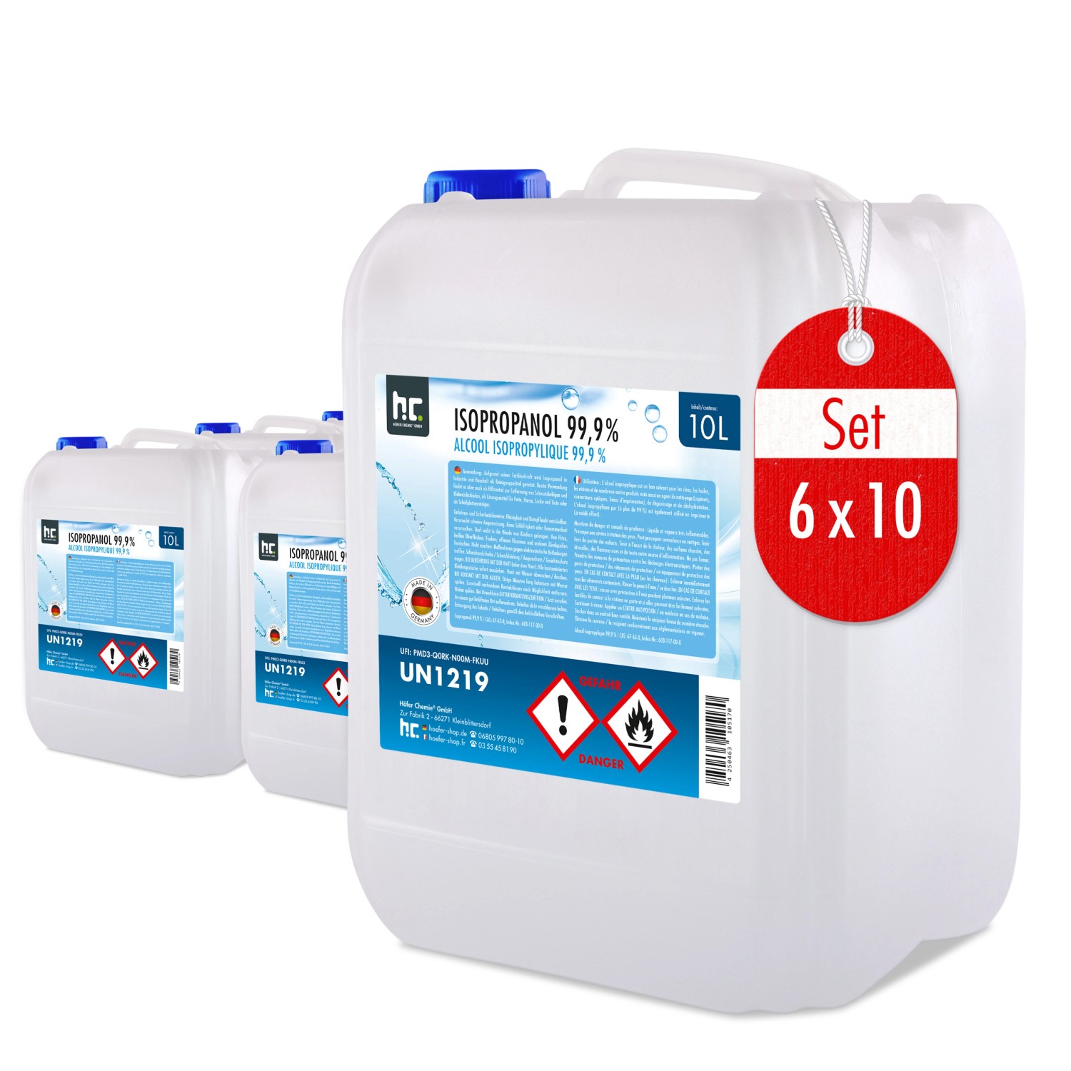 Höfer Chemie Isopropanol 99,9% 6 x 10l kaufen bei OBI