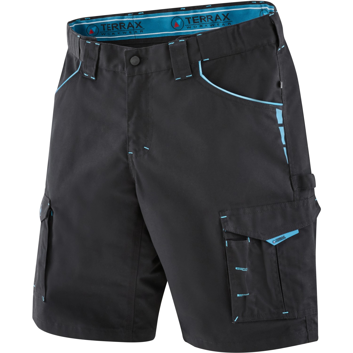 Terrax Workwear Arbeitsshorts Herren Schwarz-Azur 54 kaufen bei OBI