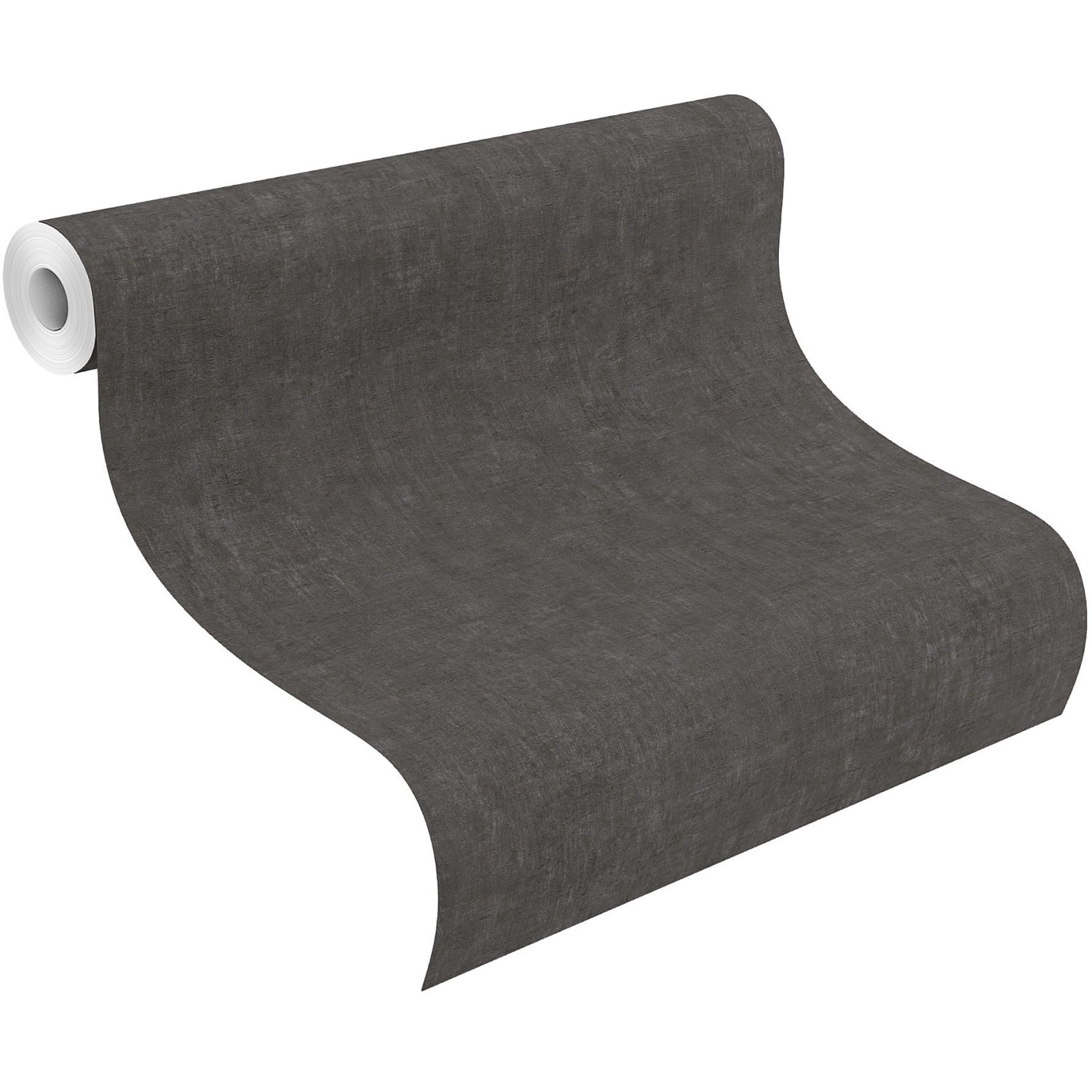 Rasch Vliestapete Factory IV 429268 Uni Offblack 10,05 m x 0,53 m ...