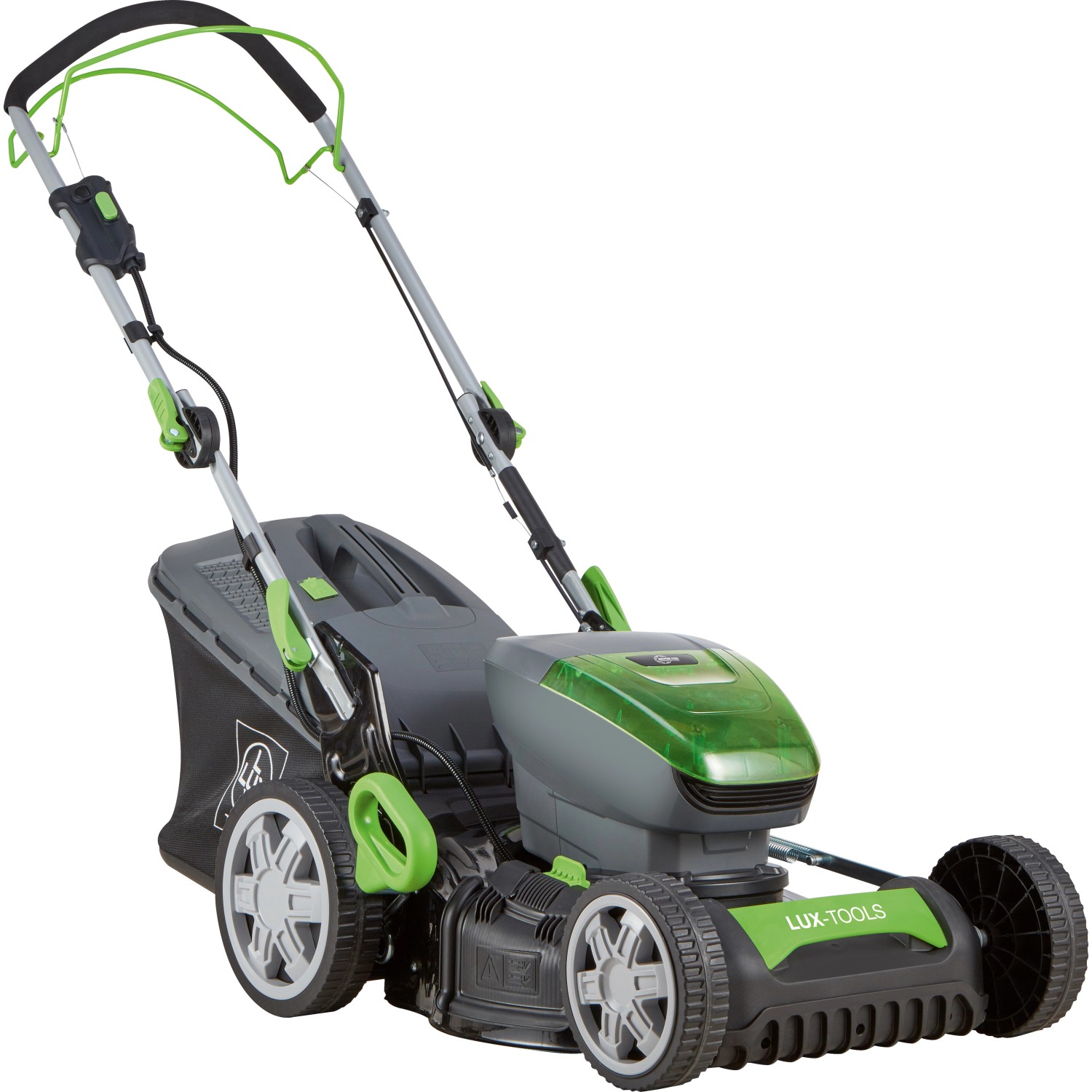 LUX-TOOLS Akku-Rasenmäher Set A-RM-46-24 2 x 20 V Akkus 1 PowerSystem ...