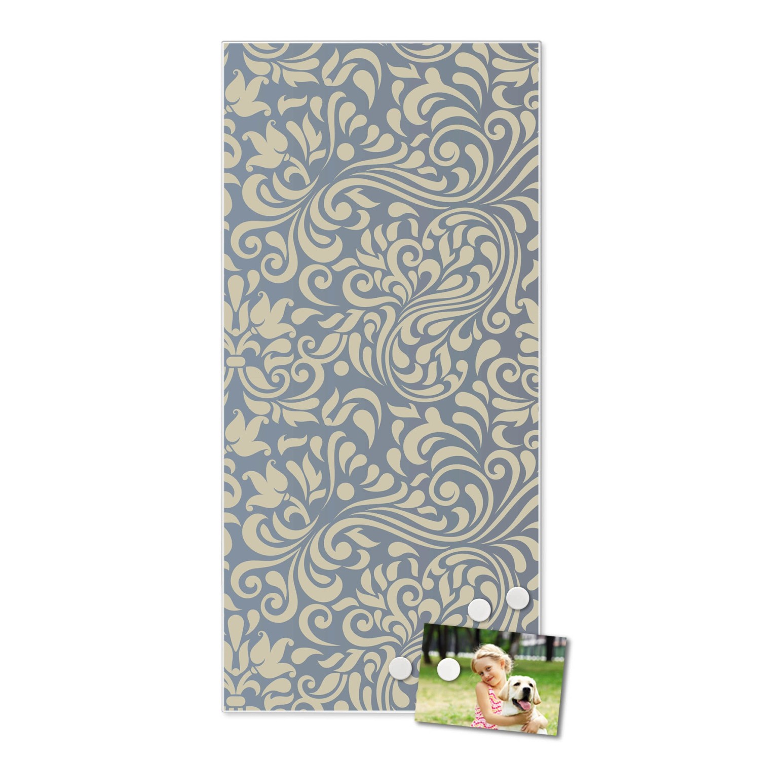 Banjado Magnettafel 37x78cm Magnetwand Weiß Aus Metall Magnetpinnwand ...