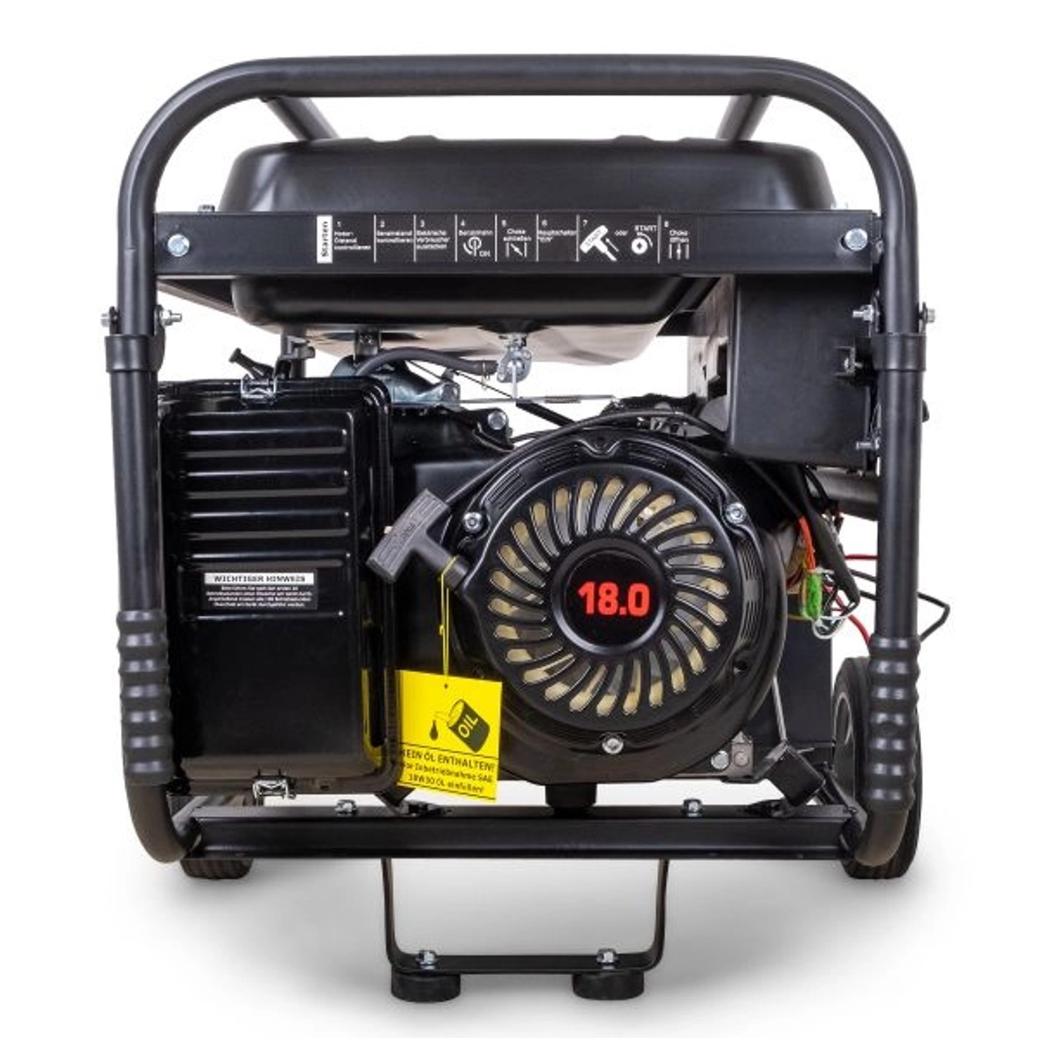 DeTec. 7 kW Benzin Stromgenerator DT LB7500E 1 230V Stromerzeuger ...