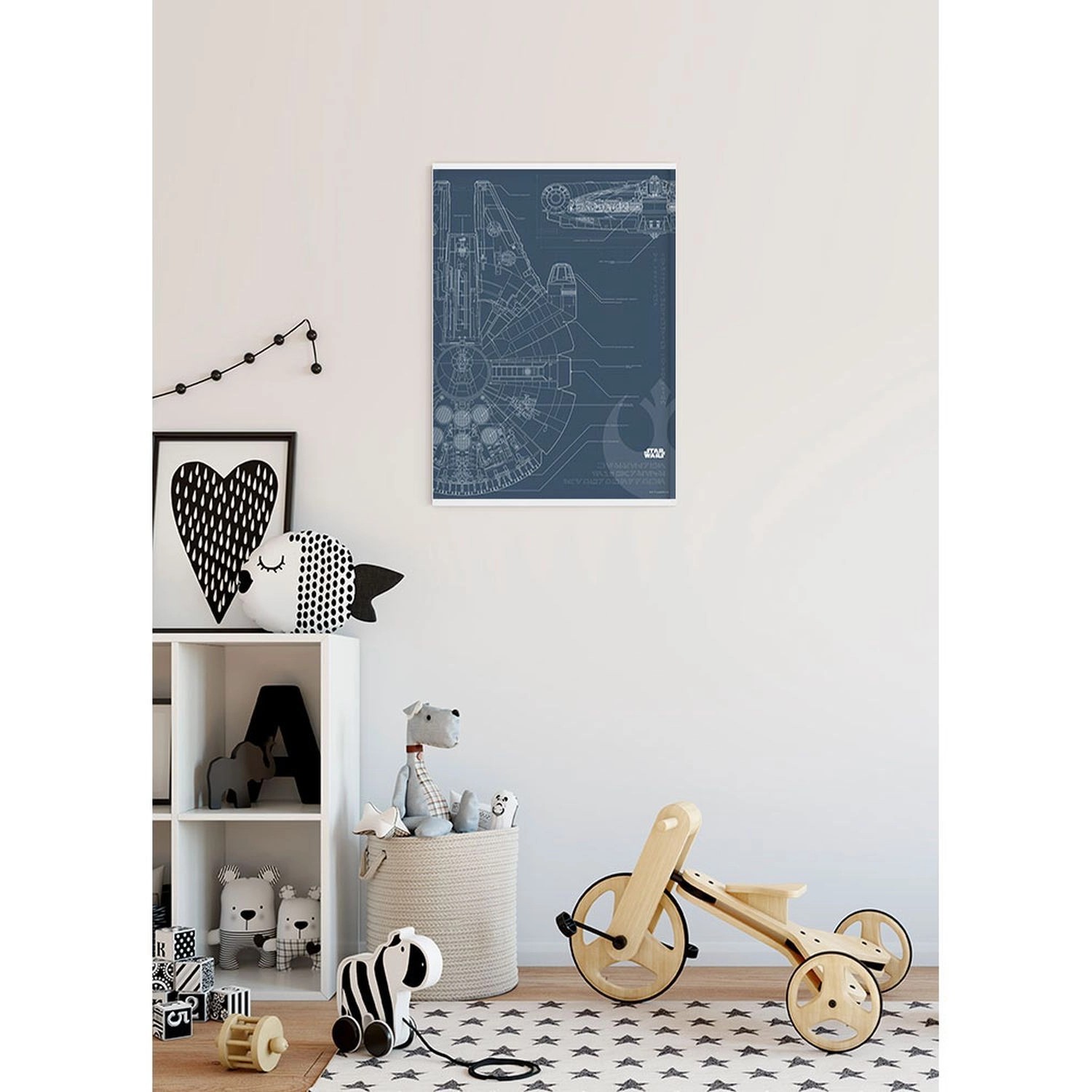 Disney Poster Star Wars Millennium Falken Dunkelblau 30 x 40 cm 611681 ...