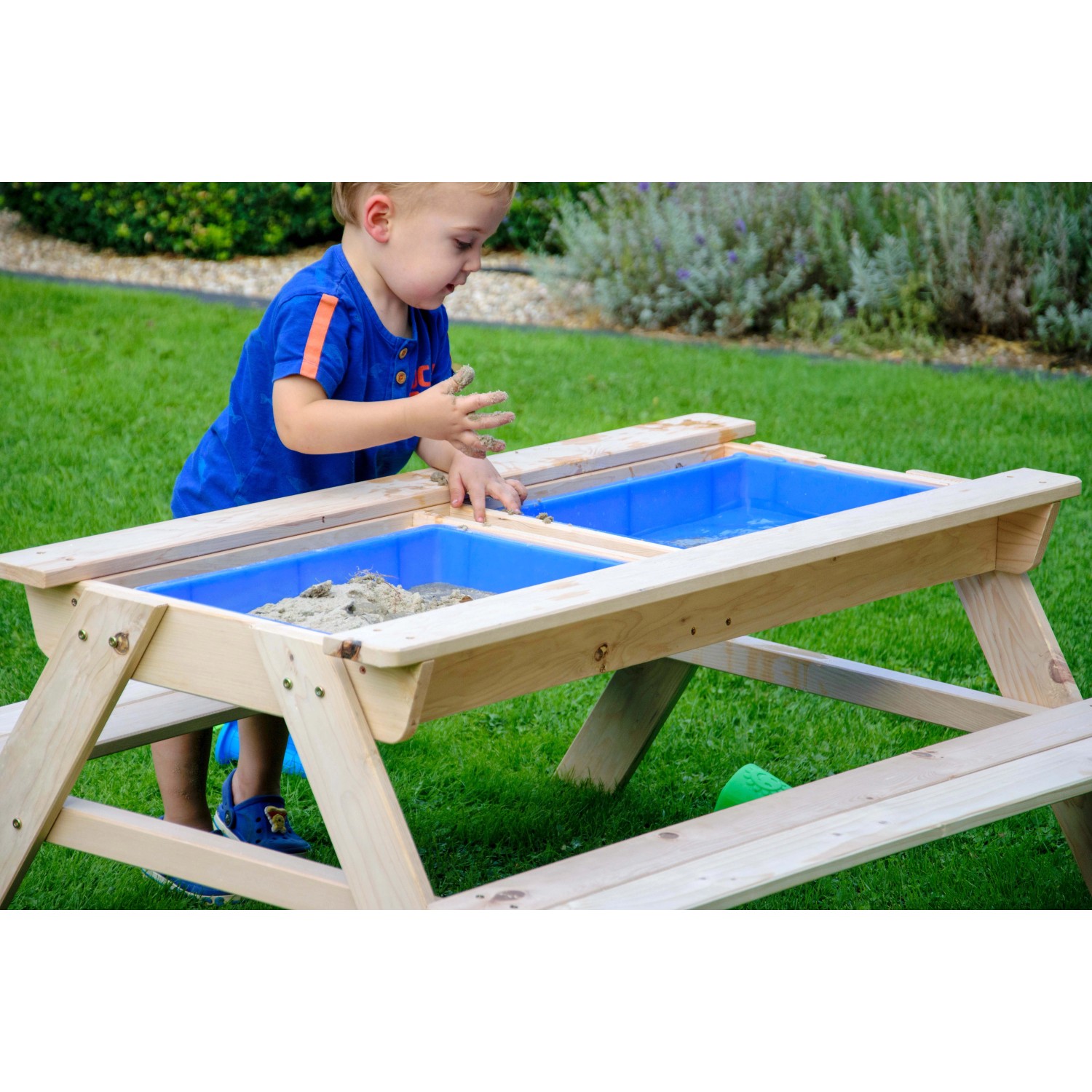 Dobar Kinderspieltisch mit blauer Matschbox FSC® kaufen bei OBI