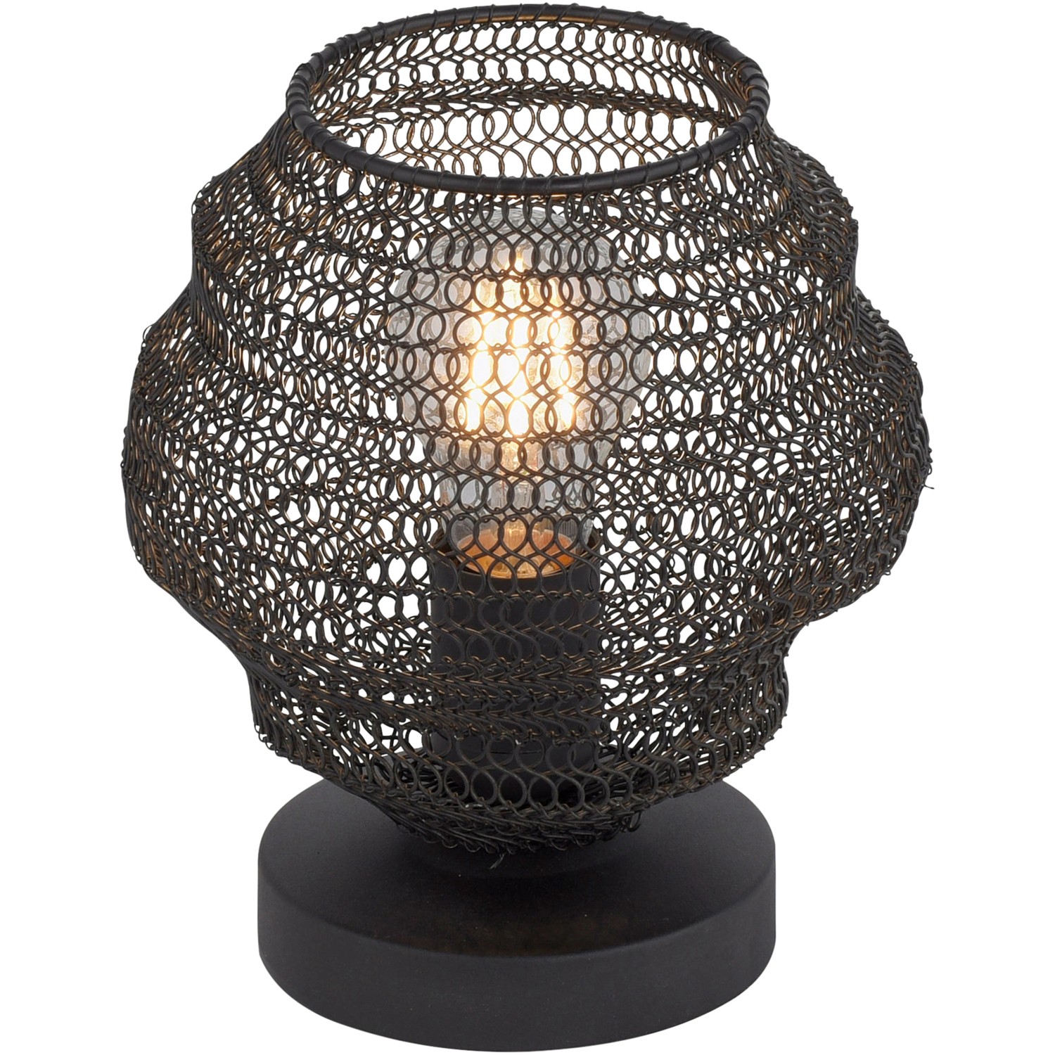 Just Light. Tischlampe Kokon Schwarz für E27-Leuchtmittel kaufen bei OBI