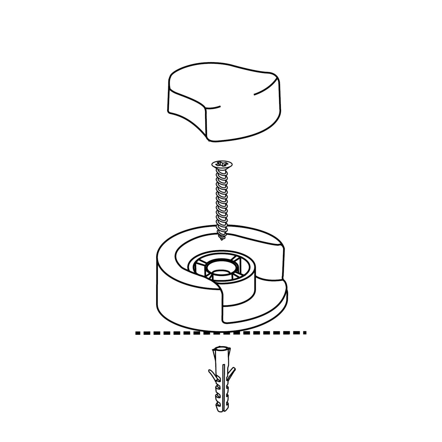 Wagner 2in1 Türstopper Screw Ø 38 mm x 40 mm x 15 mm Metall ...