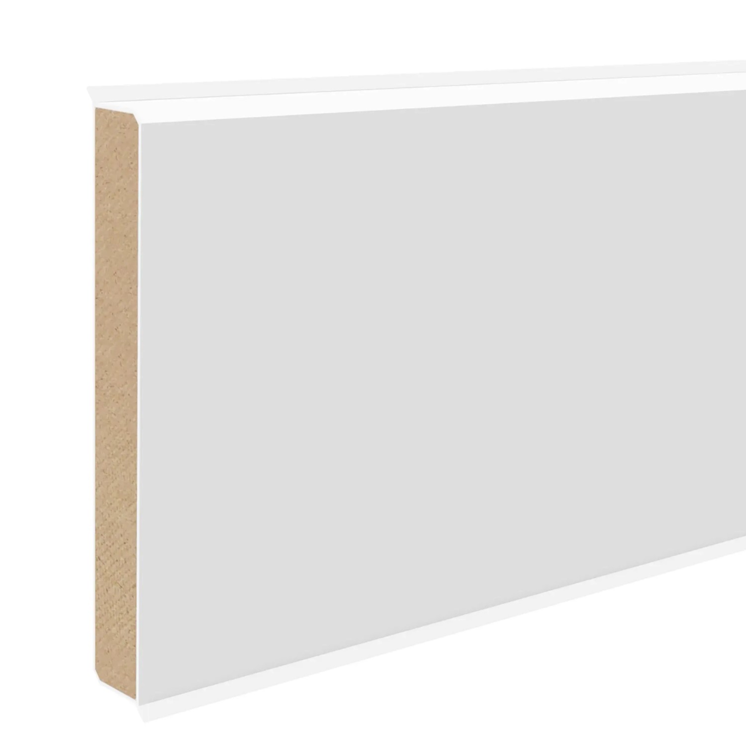 Döllken Profiles Kernsockelleiste Cubu Flex Life 80 Weiß 2,5 m kaufen ...