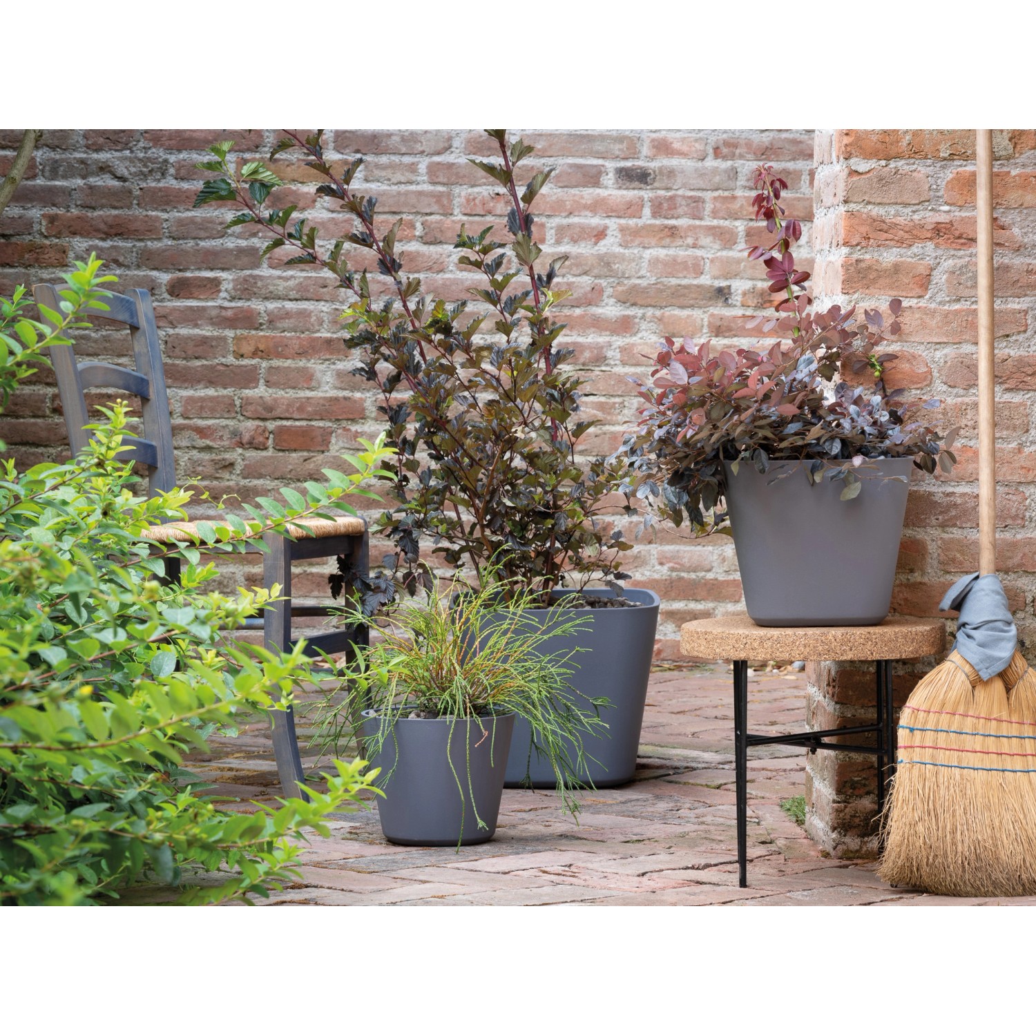Deroma Pflanztopf Origin Plant Pot 78 cm Grau kaufen bei OBI