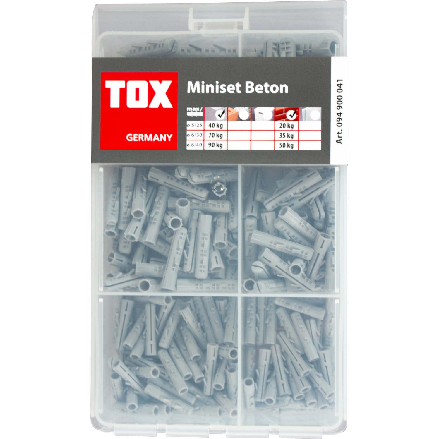 Tox Standard-Sortiment Miniset Beton 245 Stück kaufen bei OBI