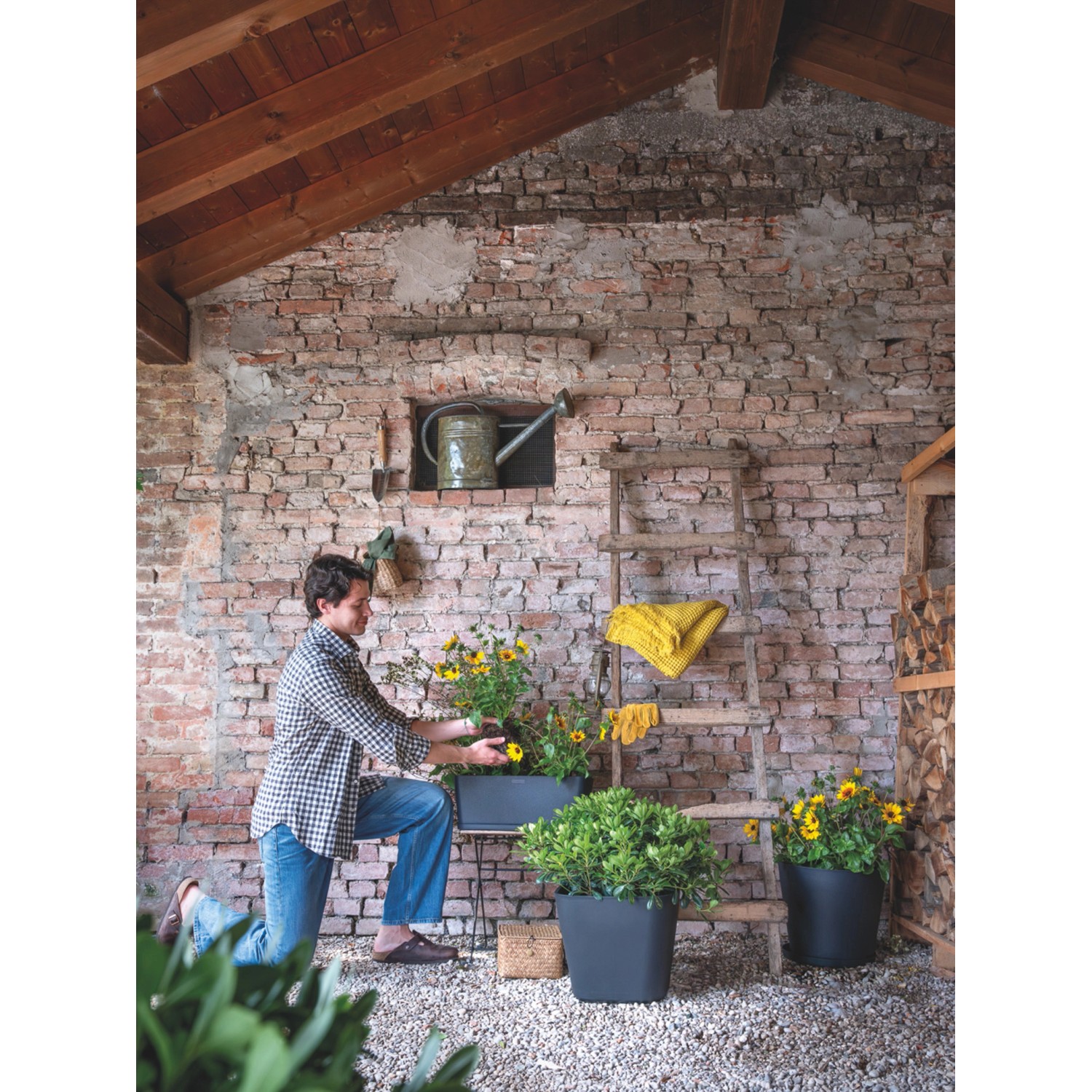 Deroma Pflanztopf Origin Plant Pot 29 cm Anthrazit kaufen bei OBI