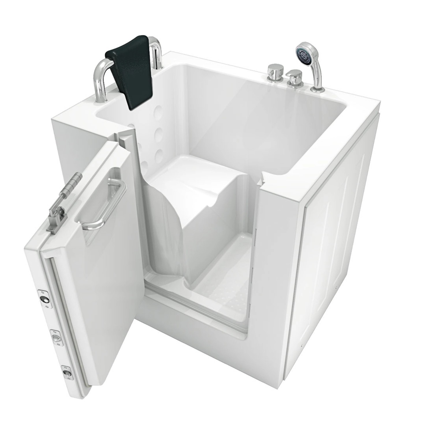 AquaVapore Senioren Sitzbadewanne Sitzwanne Badewanne mit Tür S02-A-L ...