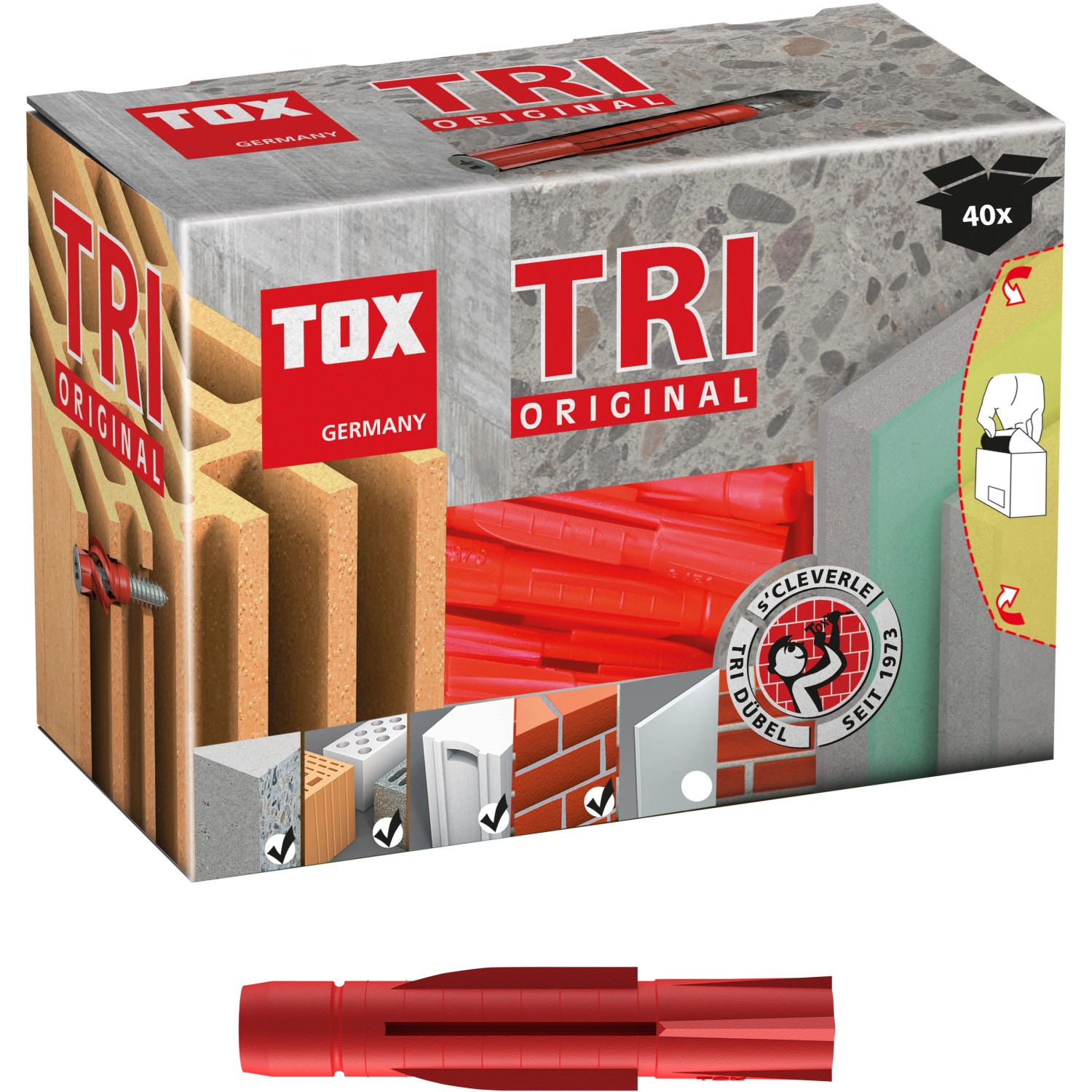 Tox Allzweckdübel TRI 6/51 40 Stück kaufen bei OBI