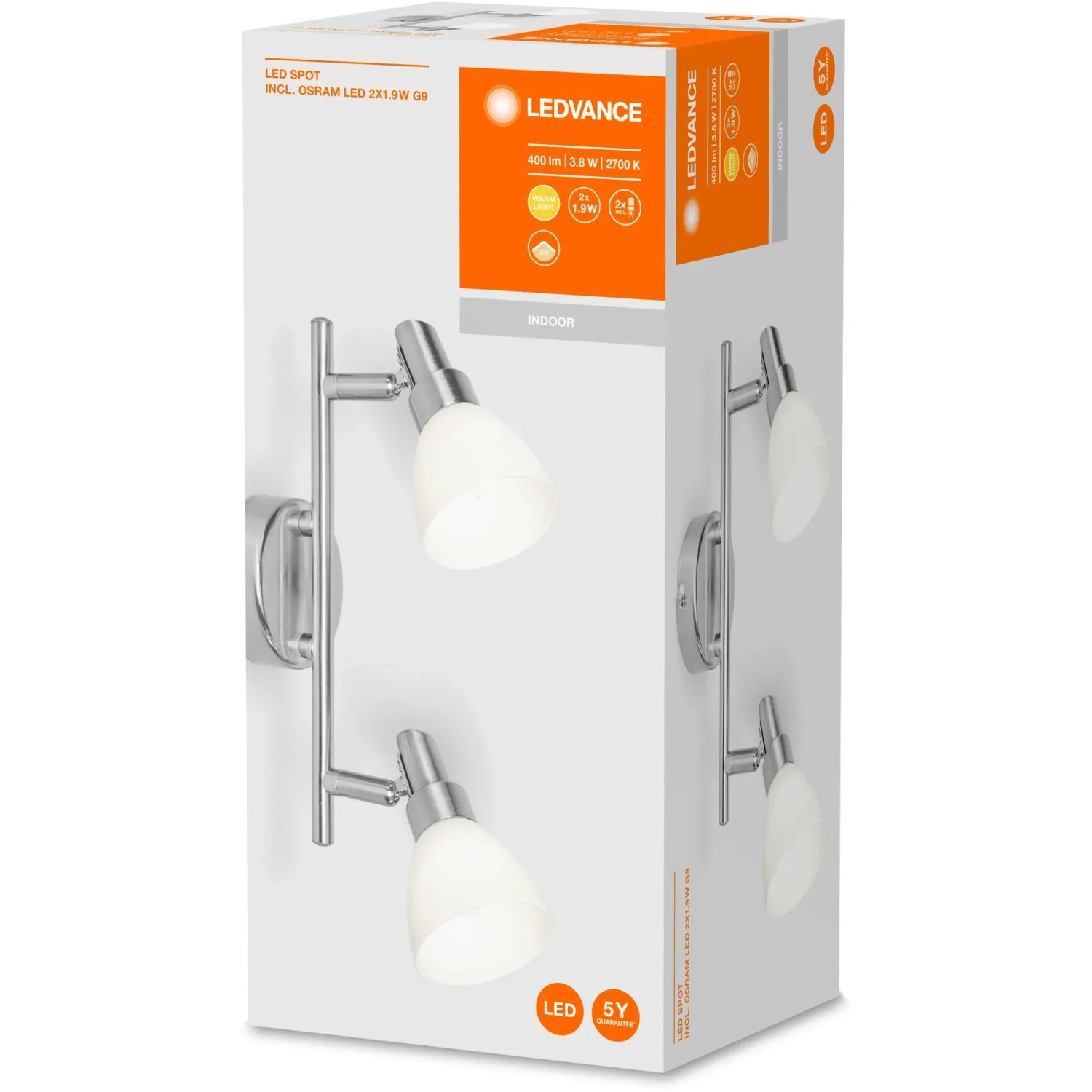 Ledvance LED-Spot 2-flammig Silber 16,5 cm kaufen bei OBI