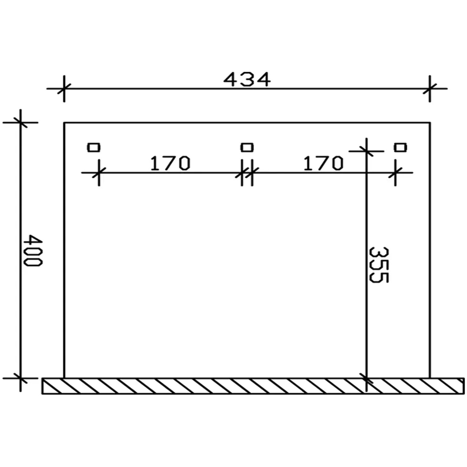 Skan Holz Terrassenüberdachung Andria 434 x 400 cm Leimholz Nussbaum ...