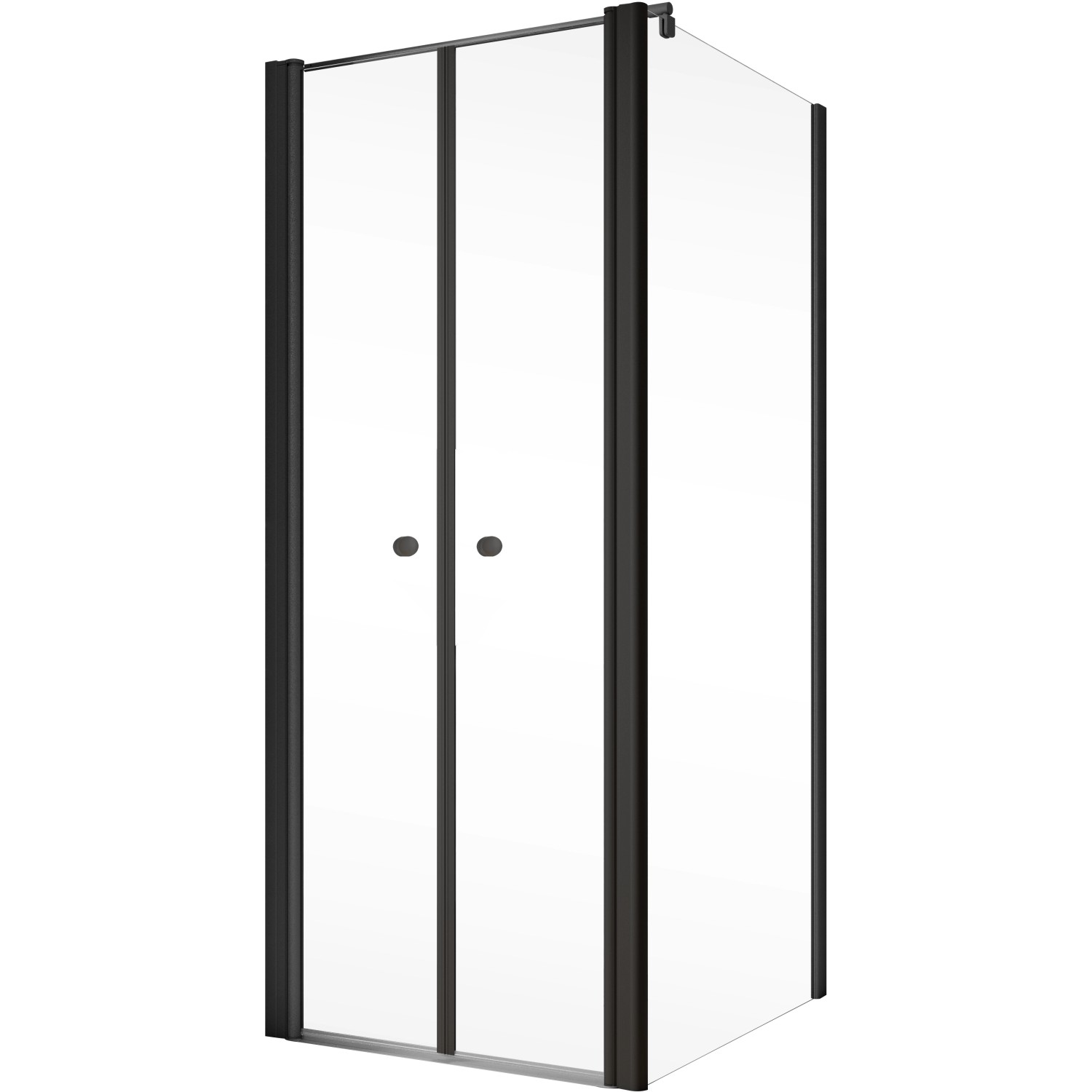 Schulte ExpressPlus Pendeltür und Seitenwand Garant 2.0 Mattschwarz 200 x 80 cm kaufen bei OBI